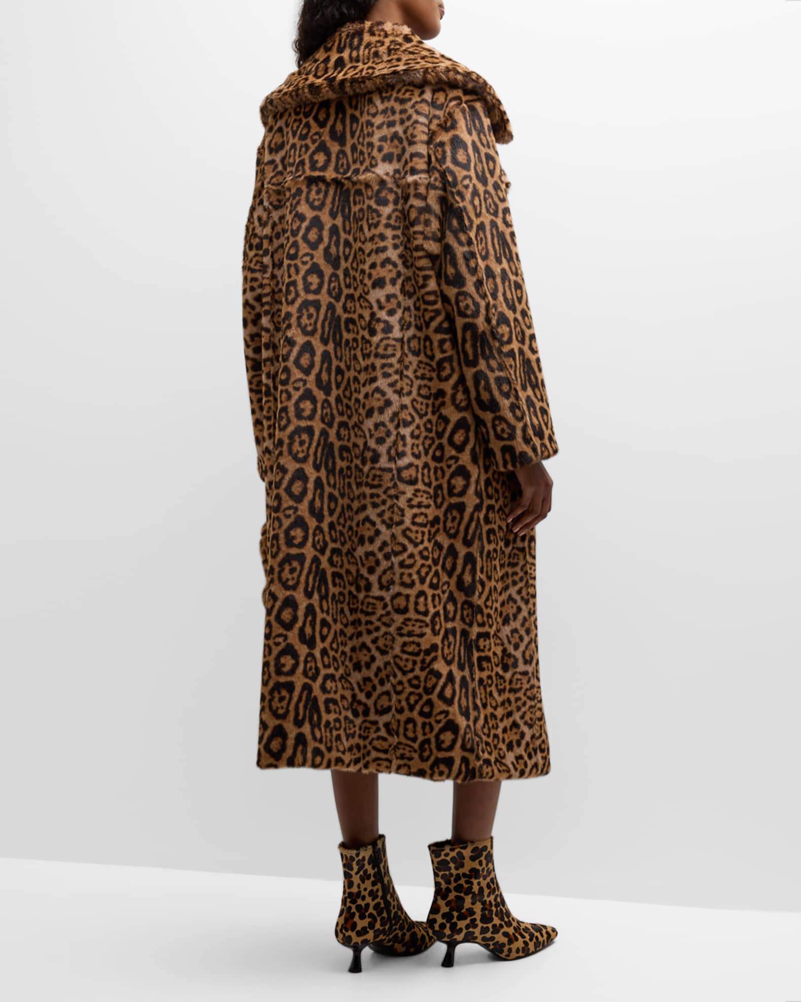SIMONMILLER Jetz Cheetah Faux-Fur Coat | Neiman Marcus