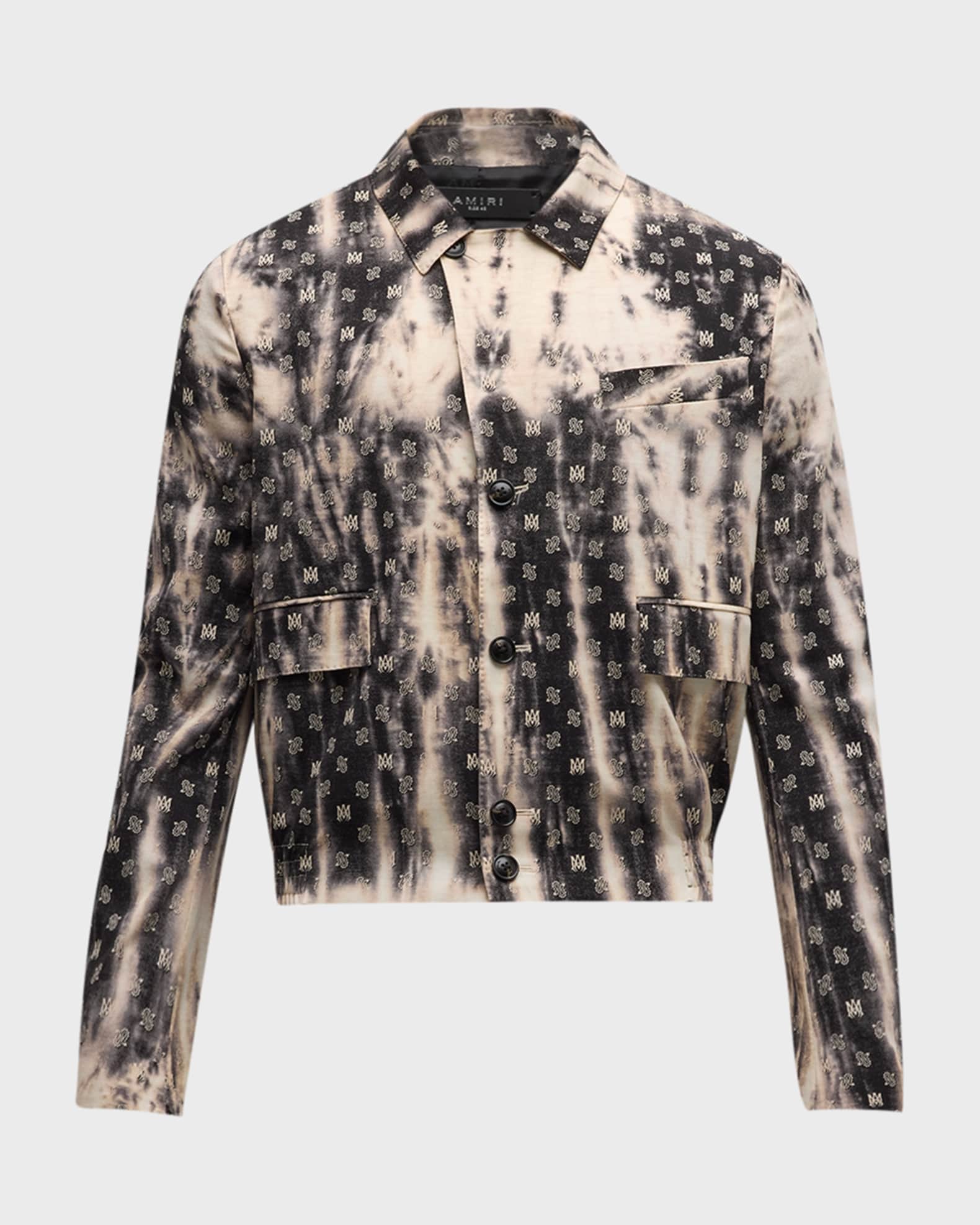 Amiri Men's Bleached MA Paisley Utility Jacket | Neiman Marcus