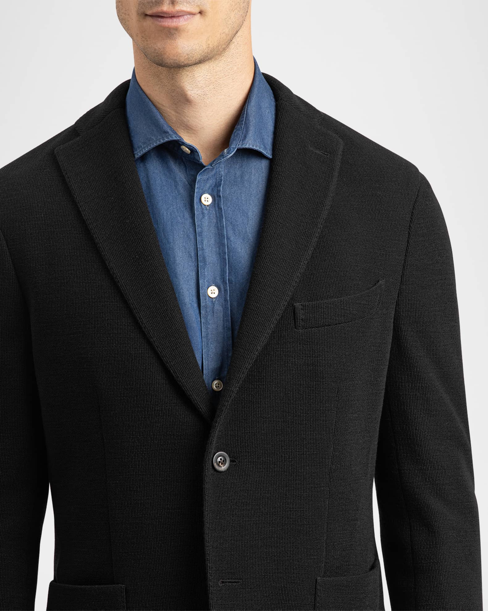 Boglioli Men's Solid Knit Blazer | Neiman Marcus