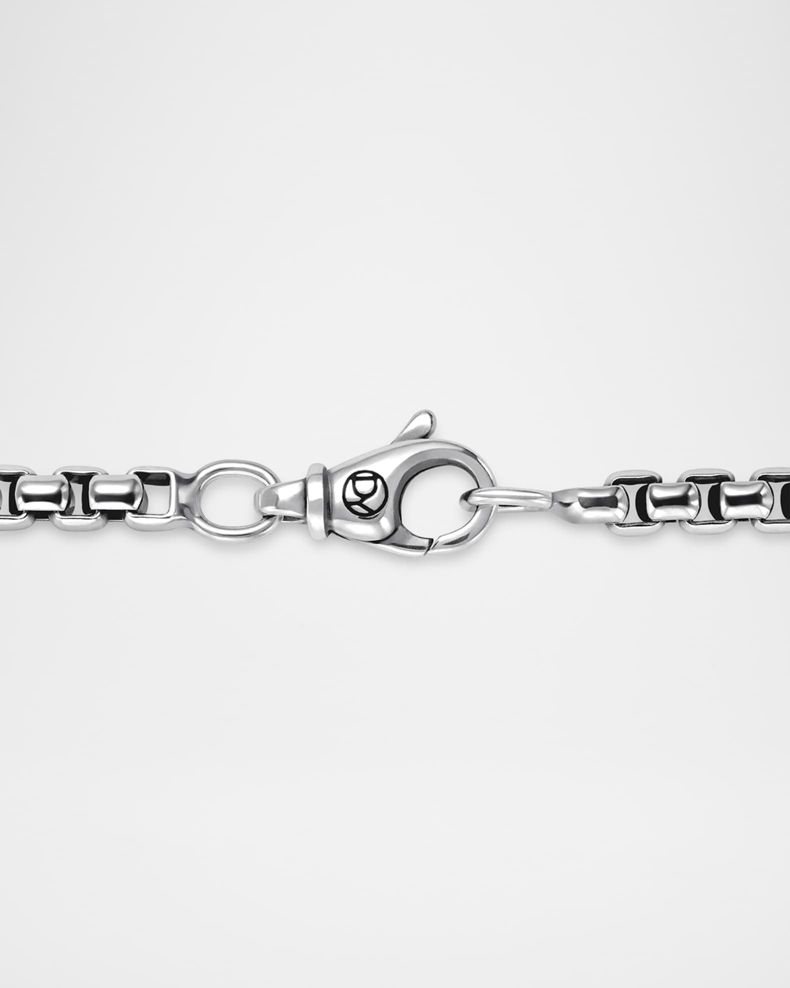 Men's Box Chain Necklace in Silver Collection | Neiman Marcus