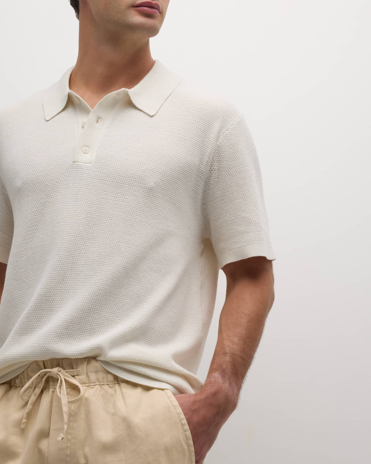 Onia Men's Cotton Knit Polo Shirt | Neiman Marcus