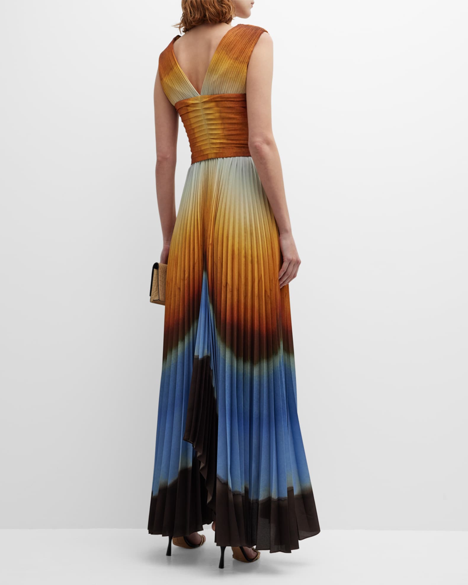 Altuzarra Kalymnos Off-Shoulder Pleated Gown | Neiman Marcus