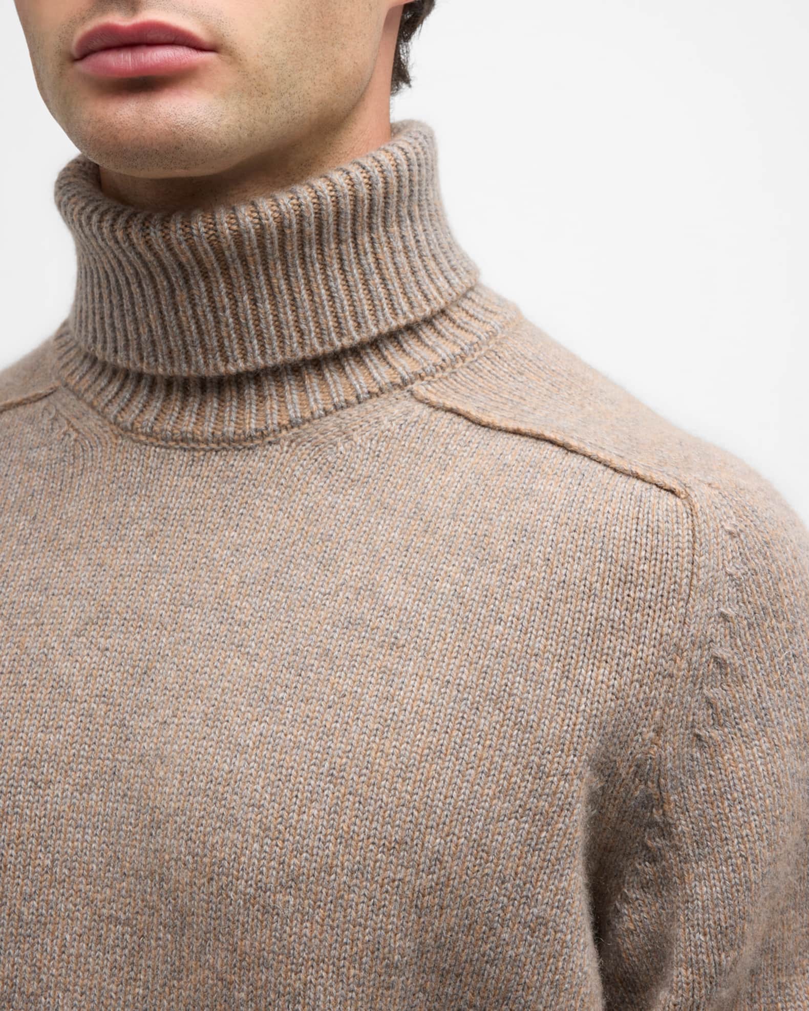 ZEGNA Men's Oasi Cashmere Knit Turtleneck Sweater | Neiman Marcus