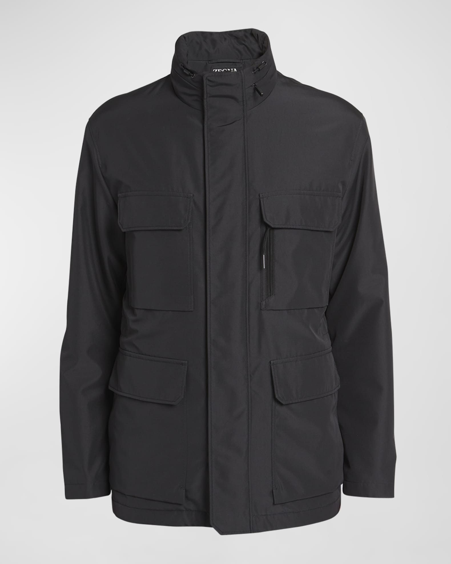 ZEGNA Men's Field Jacket with Stowaway Hood | Neiman Marcus
