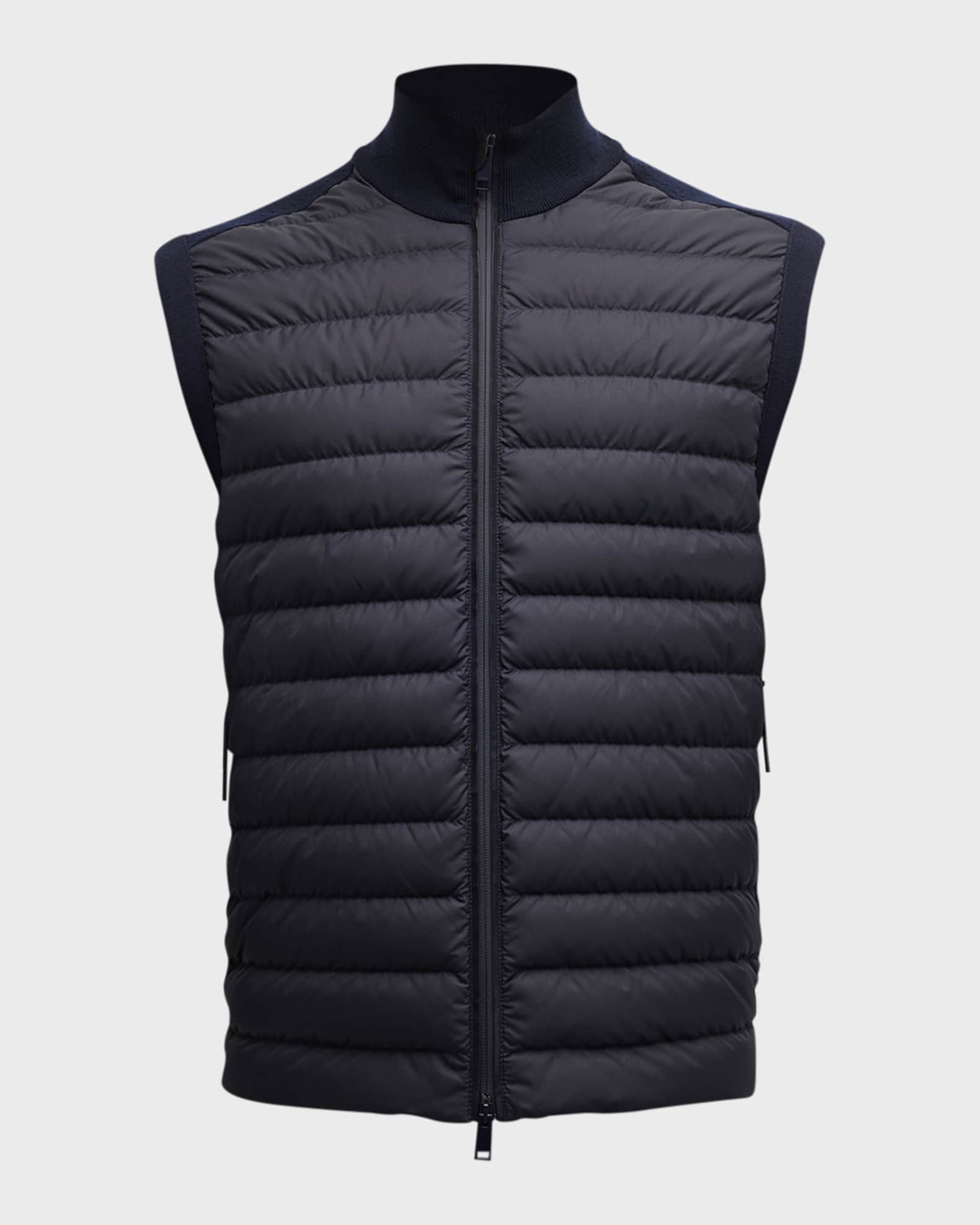 ZEGNA Men's Quilted Full-Zip Vest | Neiman Marcus