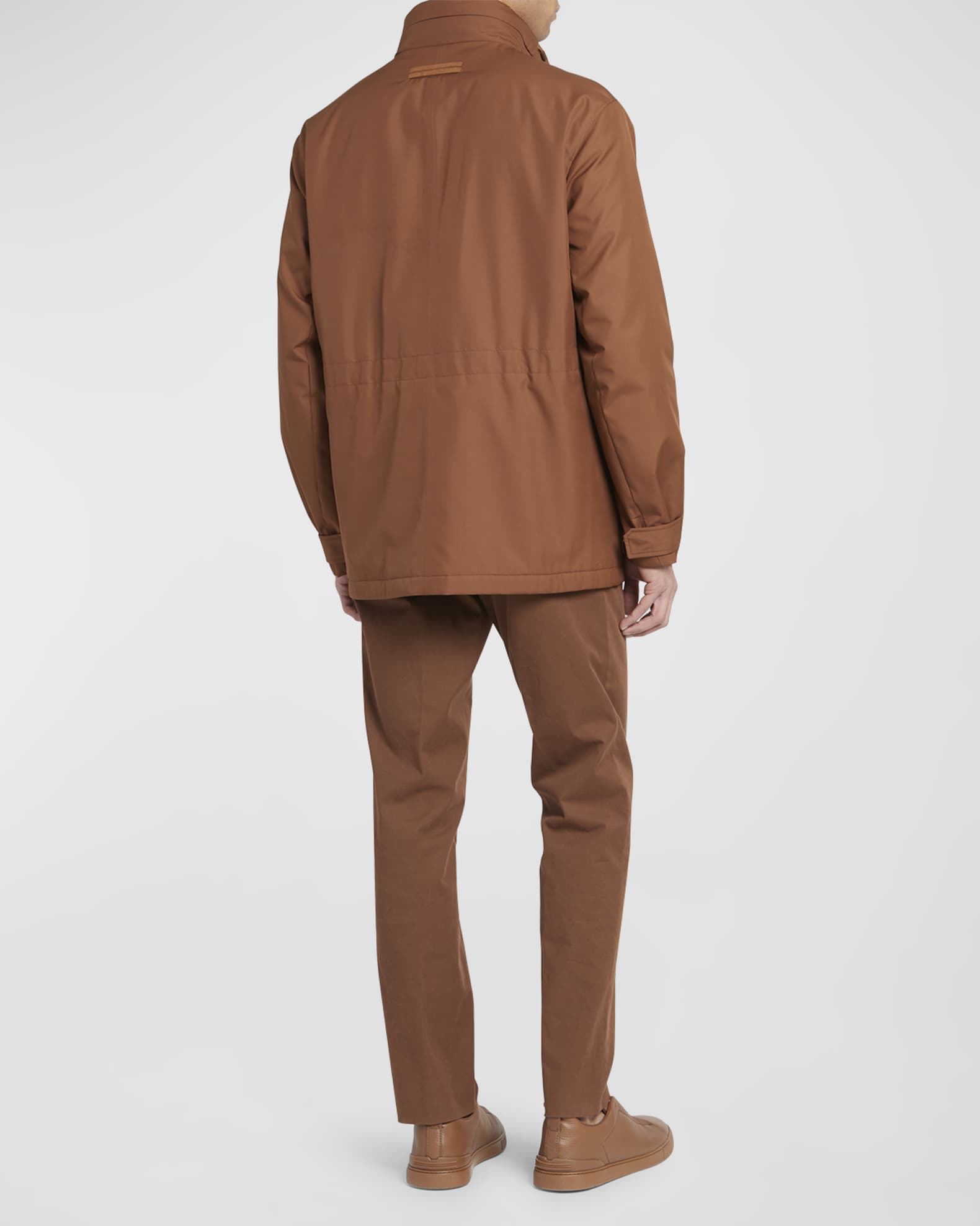 ZEGNA Men's Concealed Zip Field Jacket | Neiman Marcus