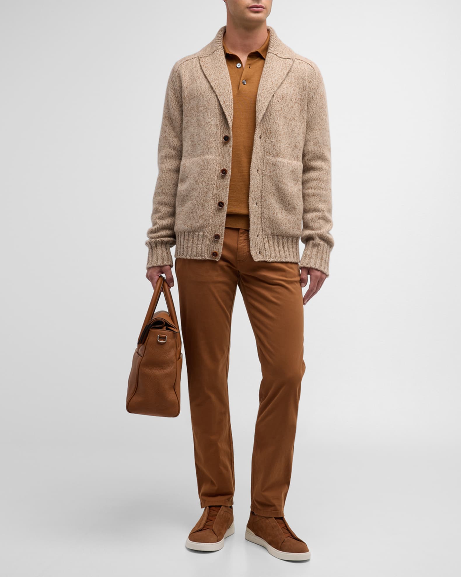 ZEGNA Men's Cashmere Knit Cardigan | Neiman Marcus