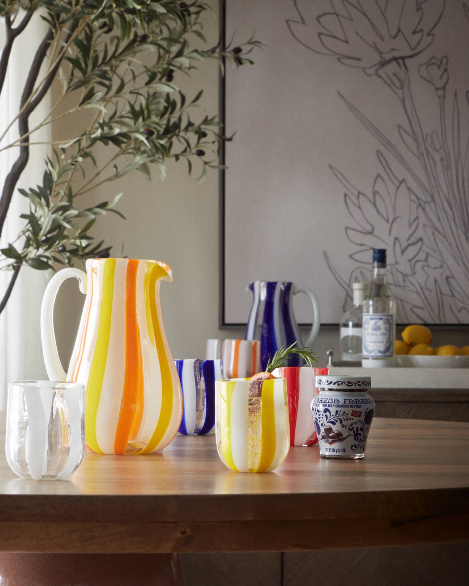 Neiman Marcus Stripe Pitcher | Neiman Marcus