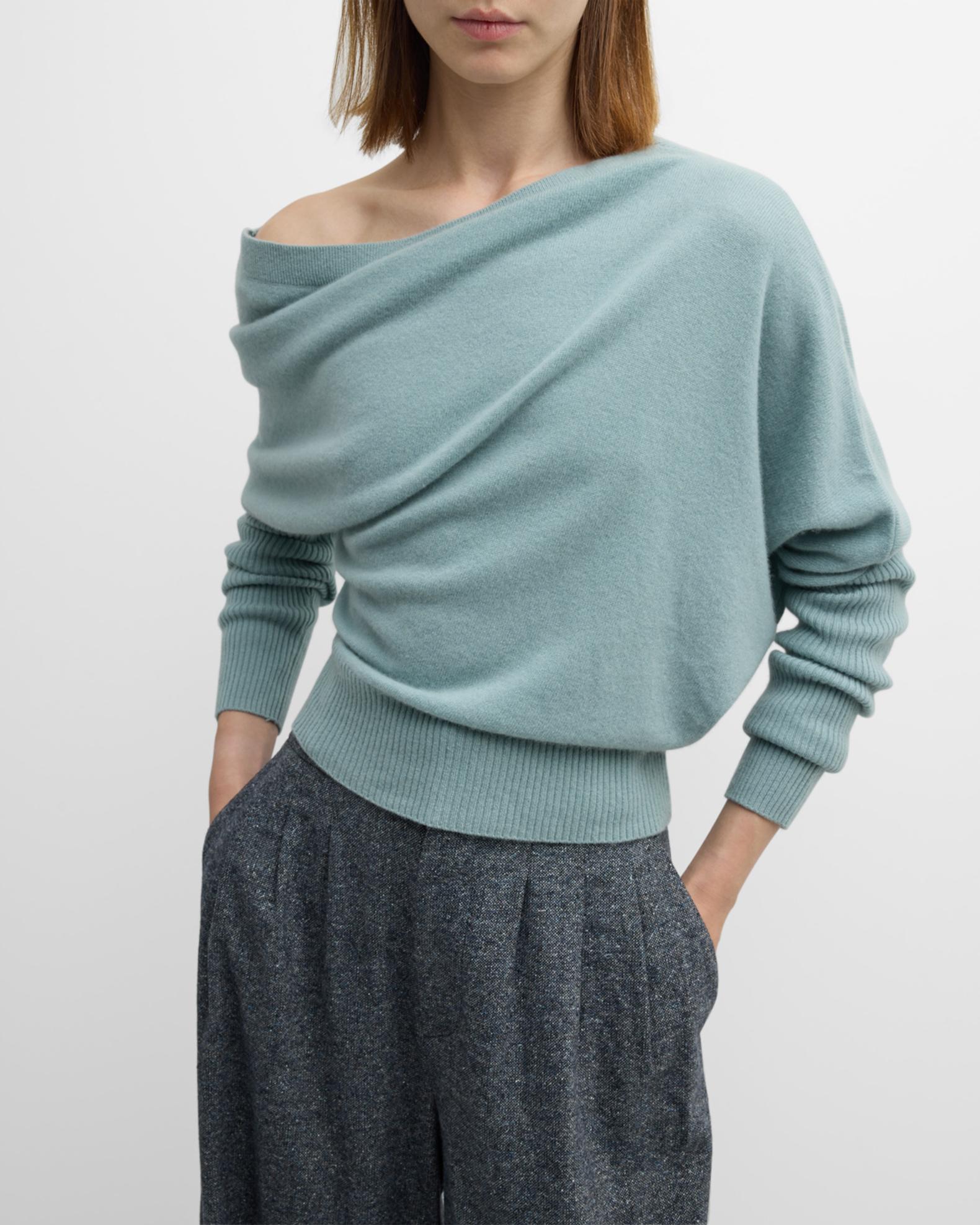 Extraordinary Off The Shoulder Cashmere Sweater Gallery
