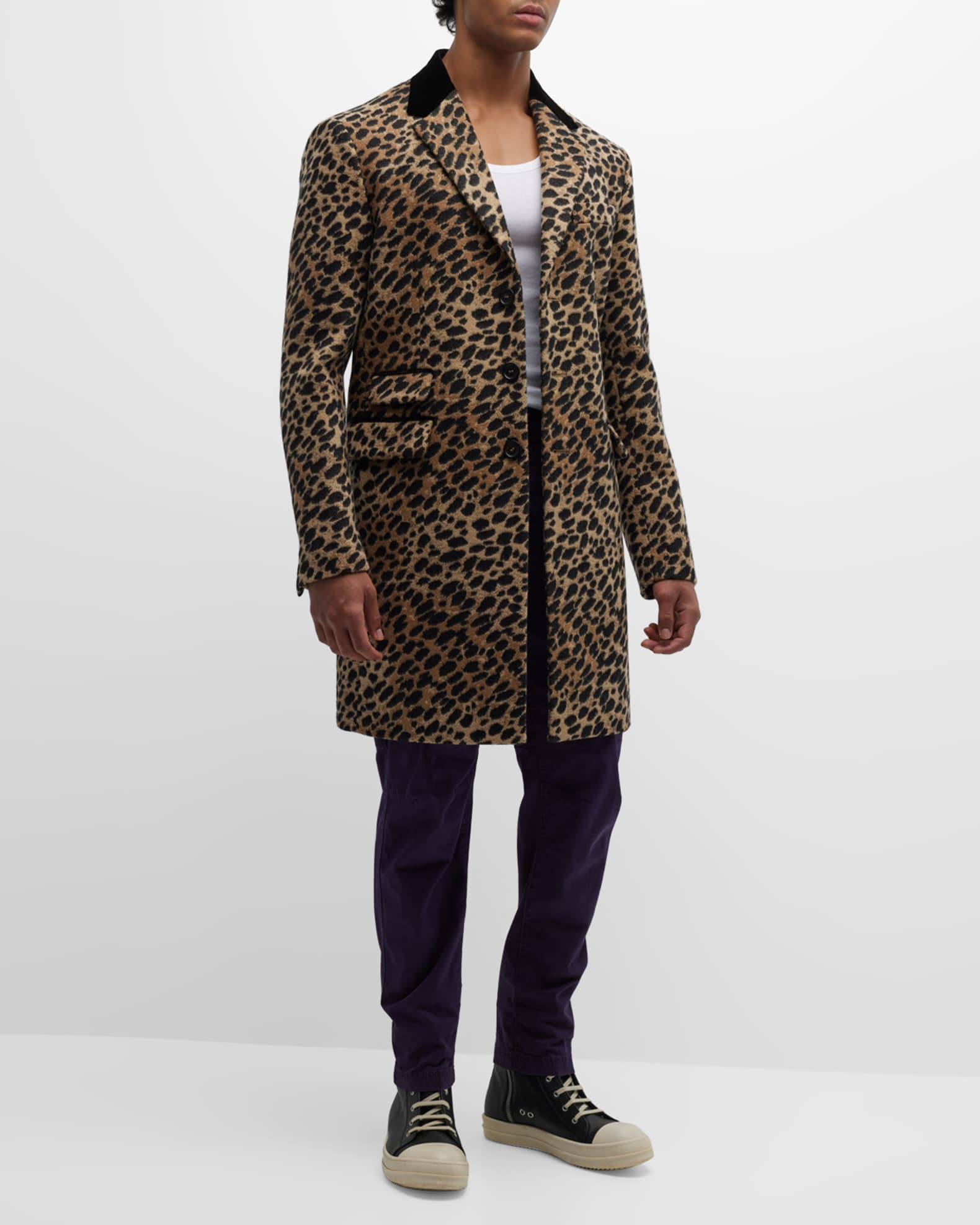 Dsquared2 Men's 70s Leopard Coat | Neiman Marcus
