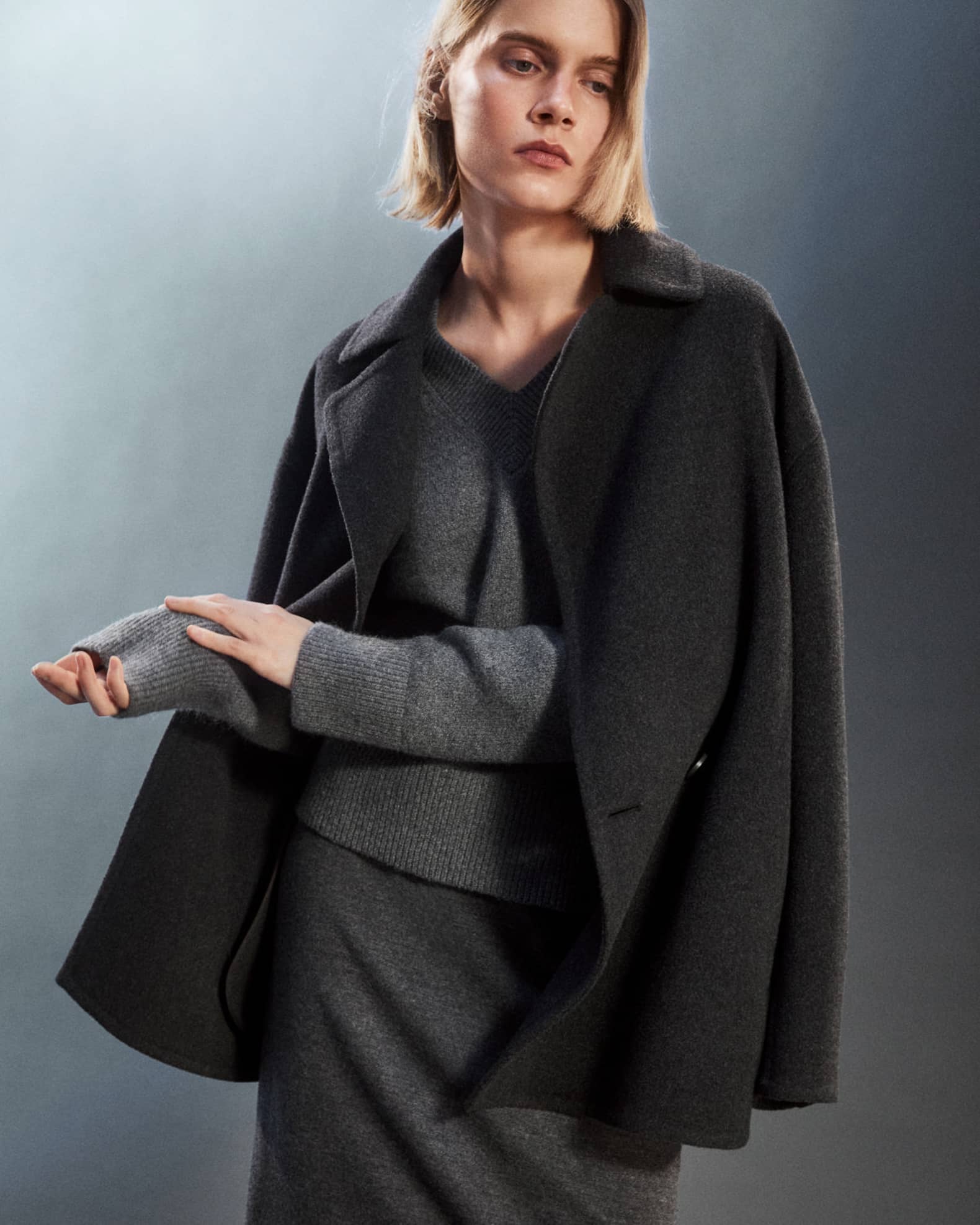 Vince Double-Breasted Wool-Blend Car Coat | Neiman Marcus