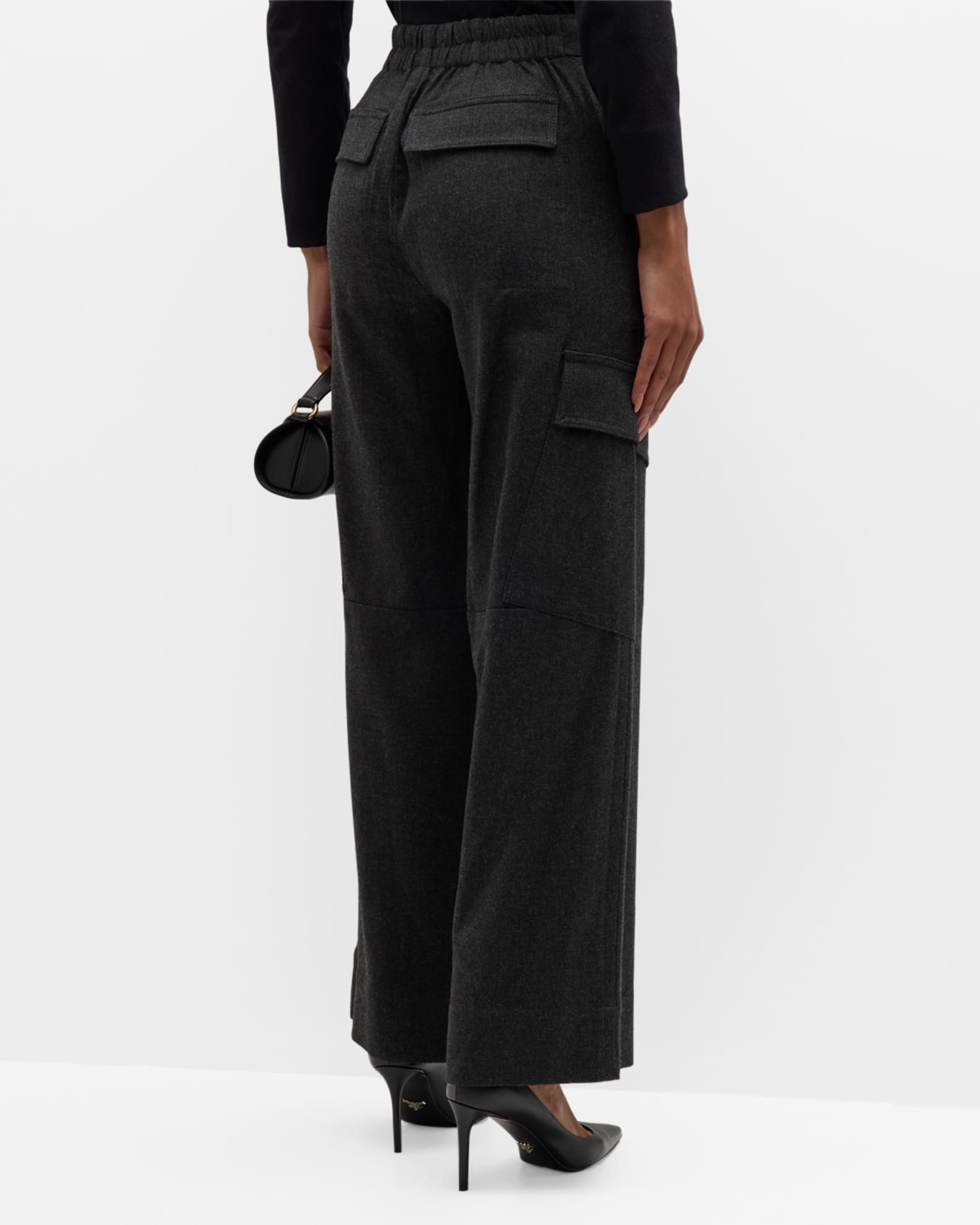 Vince Flannel Wide-Leg Ravers Pant | Neiman Marcus