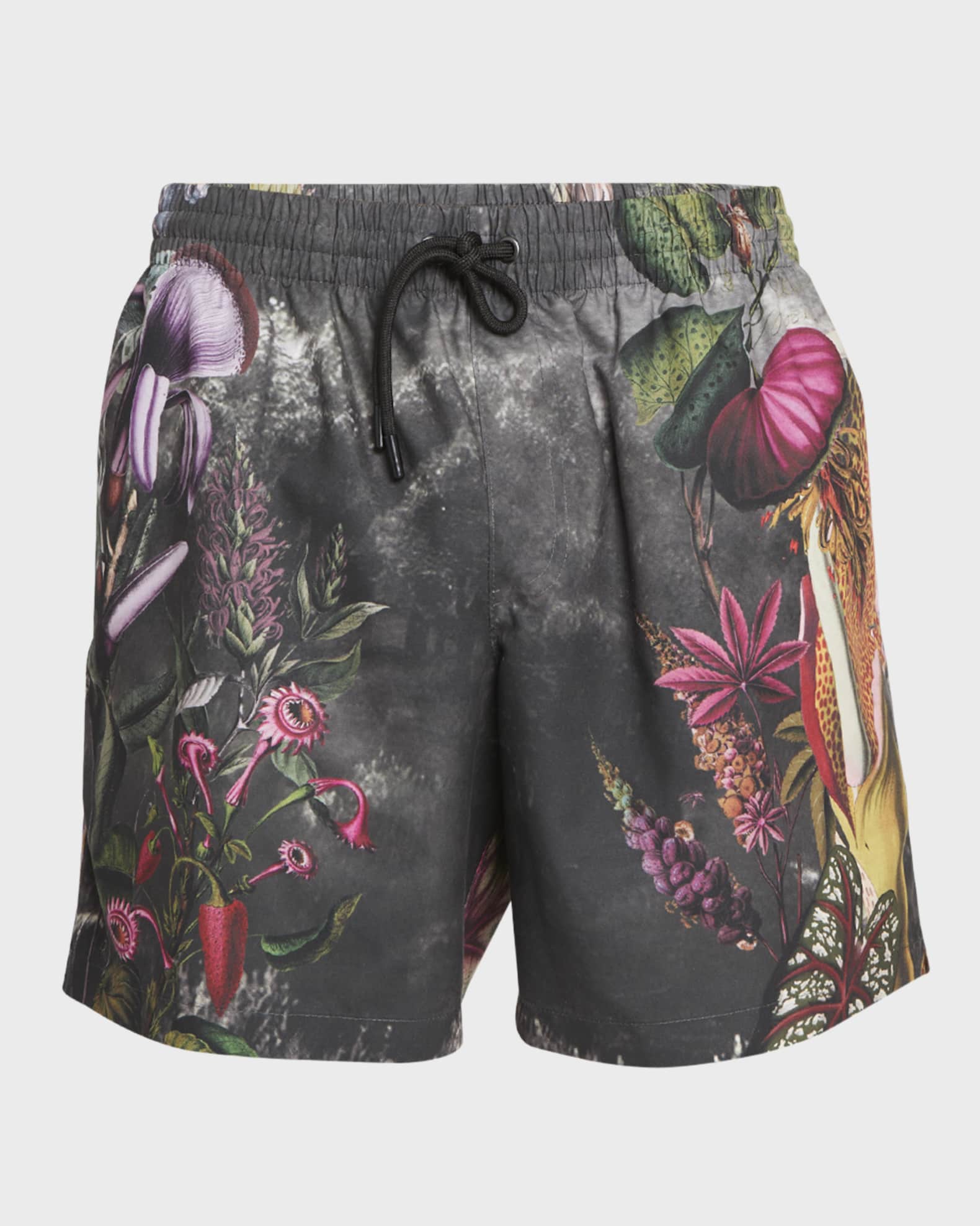 Dries Van Noten Men's Phibbs Botanical Swim Trunks | Neiman Marcus
