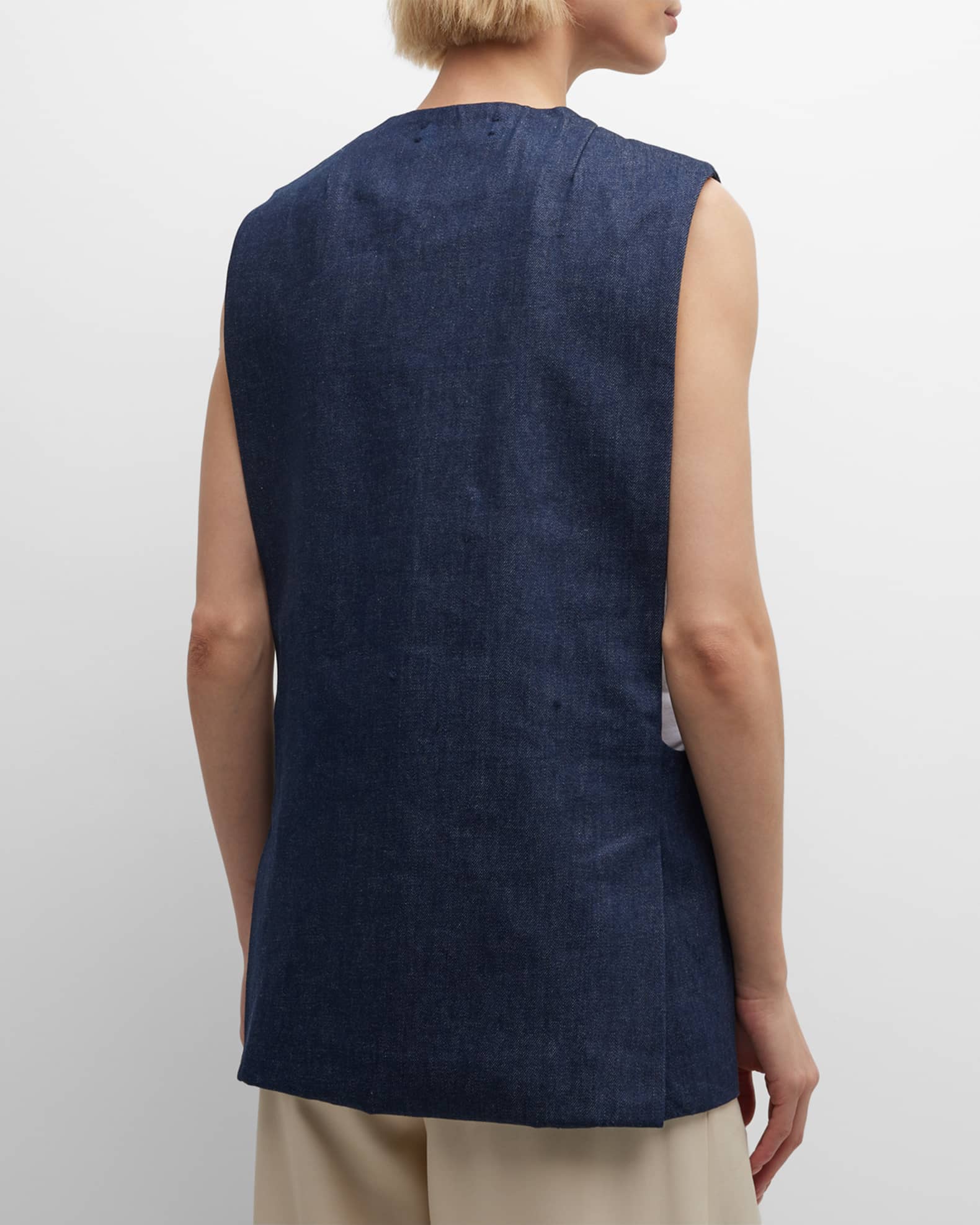 Amiri Raw Indigo Denim Vest | Neiman Marcus
