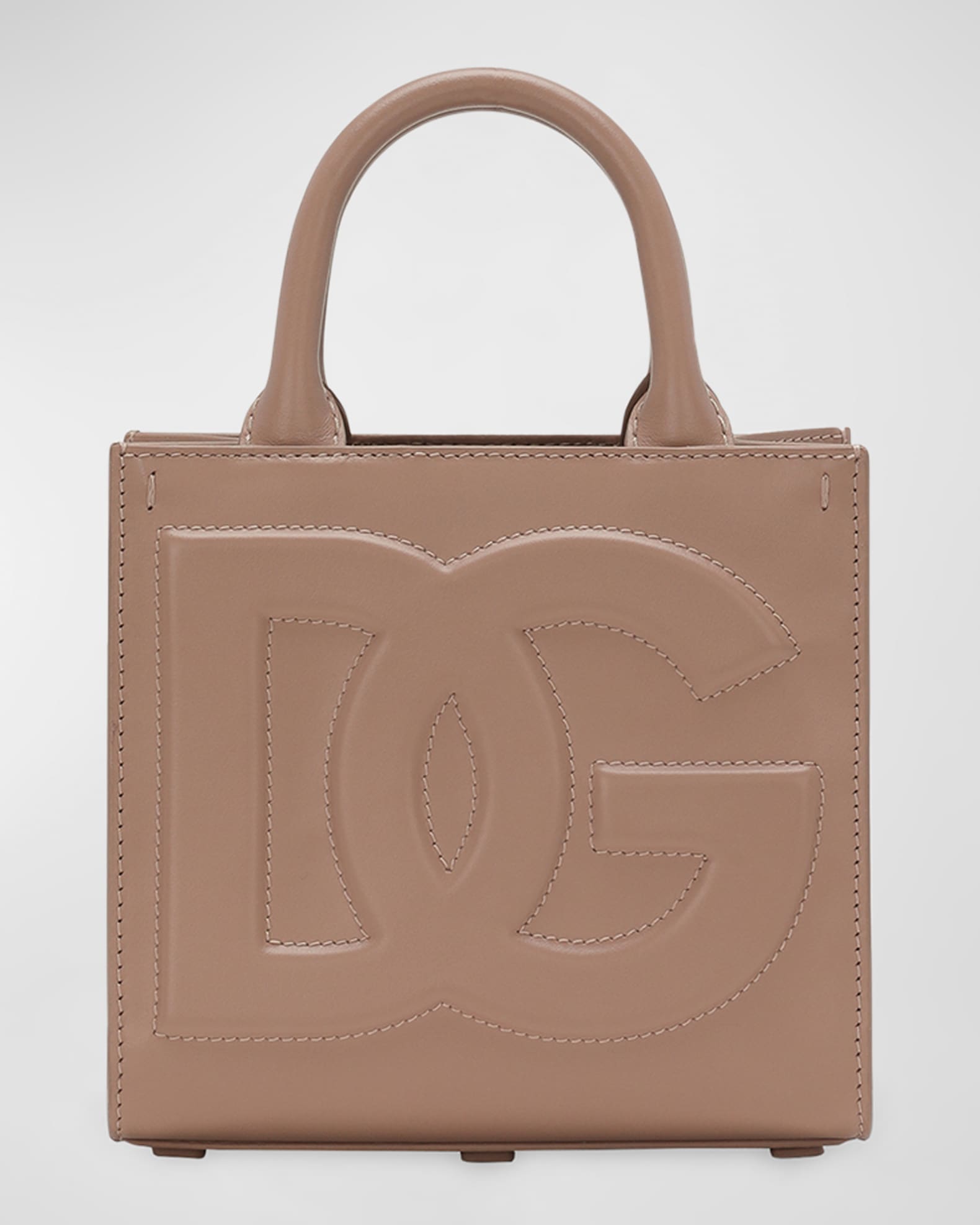 Dolce&Gabbana DG Logo Leather Top-Handle Bag | Neiman Marcus