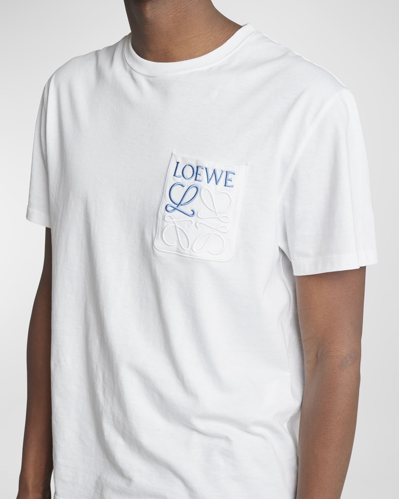 Loewe Men's Anagram Pocket T-Shirt | Neiman Marcus