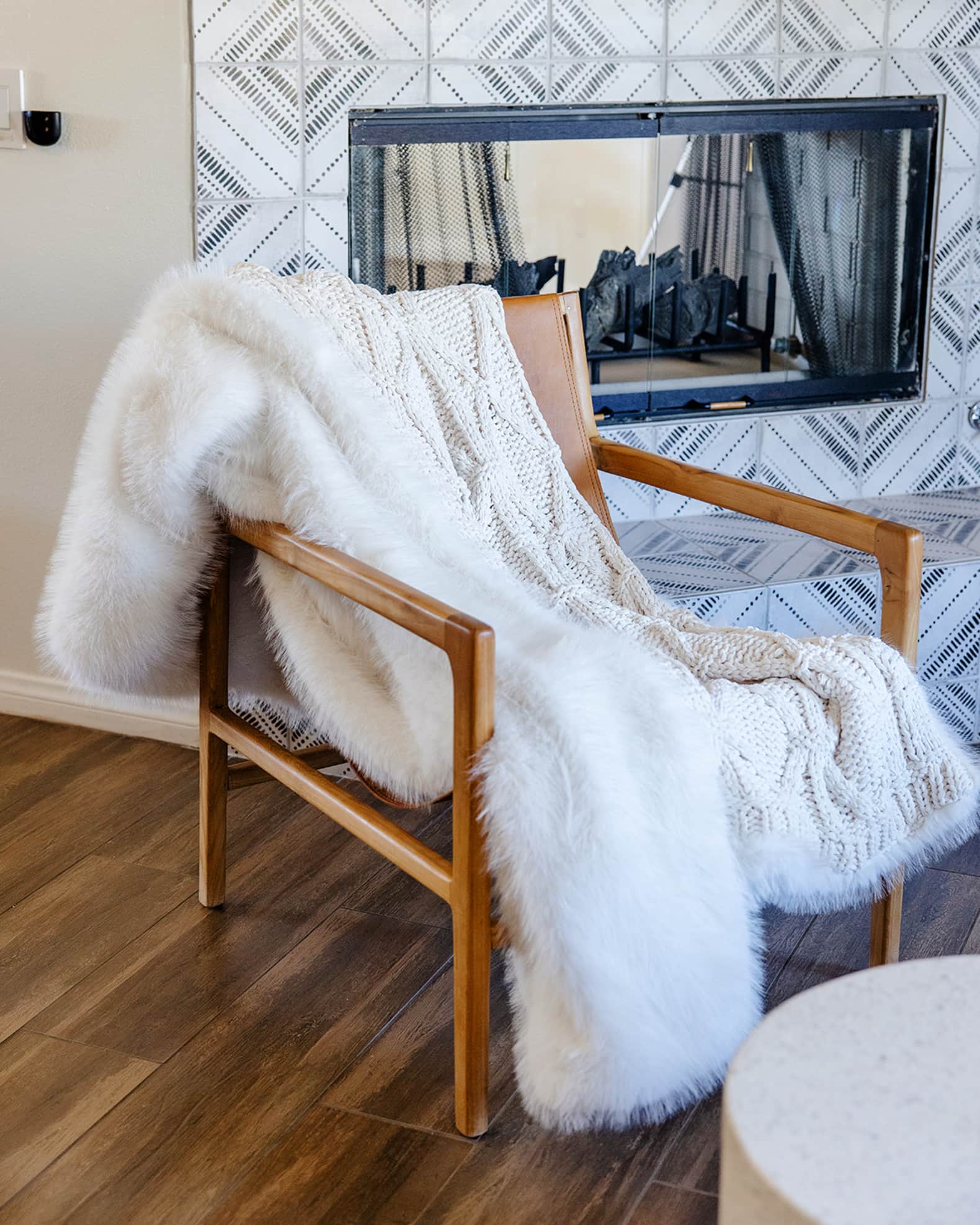 Fabulous Furs Apres Ski Throw Blanket, 60" x 72" | Neiman Marcus