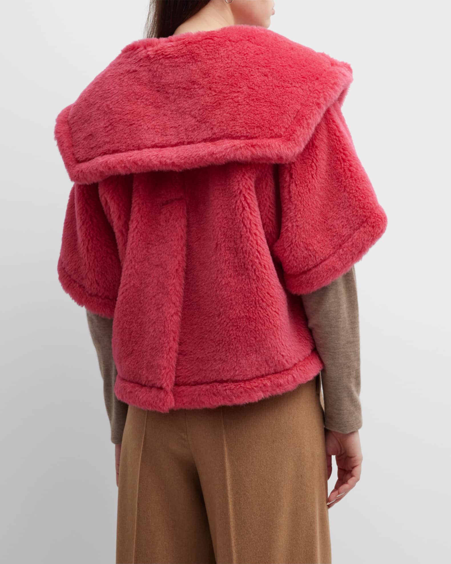 Max Mara Teddy Wool-Blend Short Jacket | Neiman Marcus