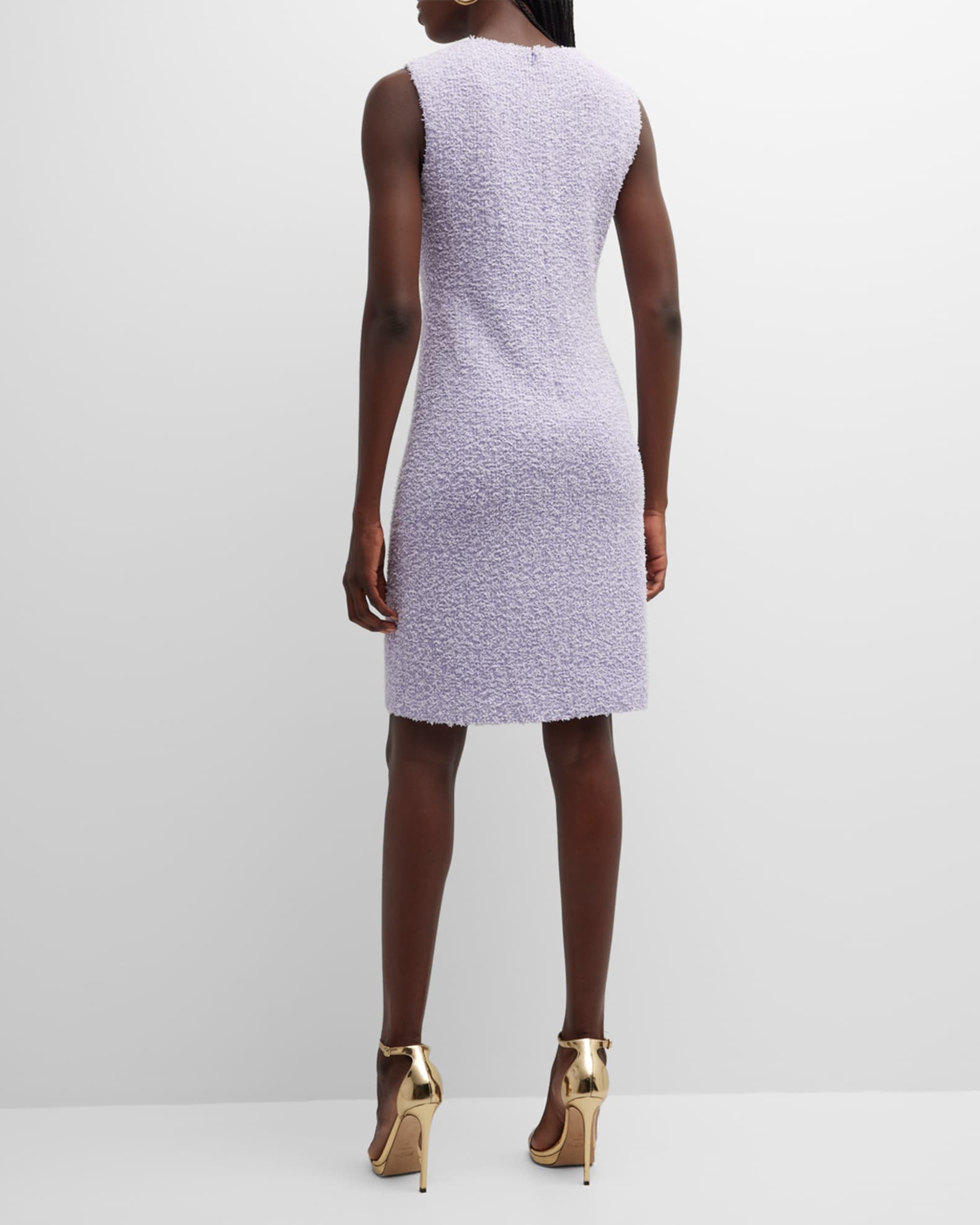 St. John Textured Eyelash Knit Sheath Dress | Neiman Marcus