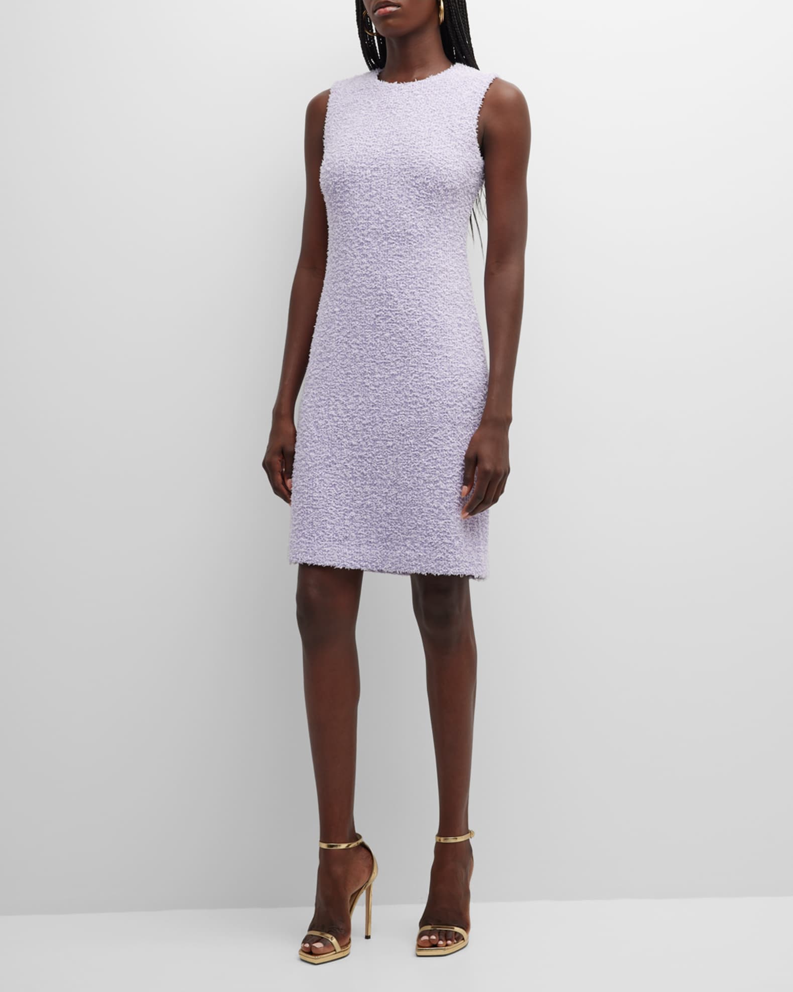 St. John Textured Eyelash Knit Sheath Dress | Neiman Marcus