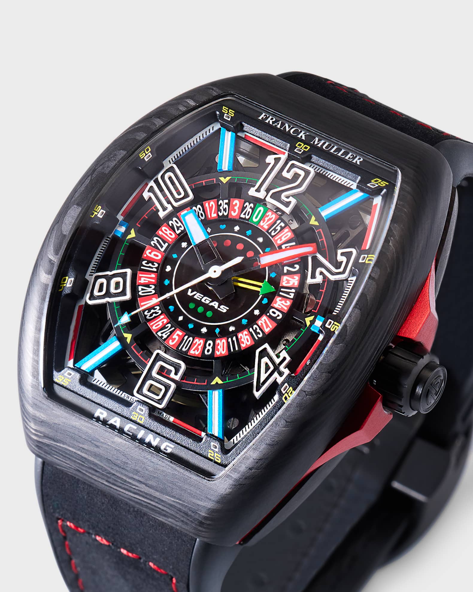 Franck Muller 45mm Vanguard Carbon Racing Vegas Watch | Neiman Marcus