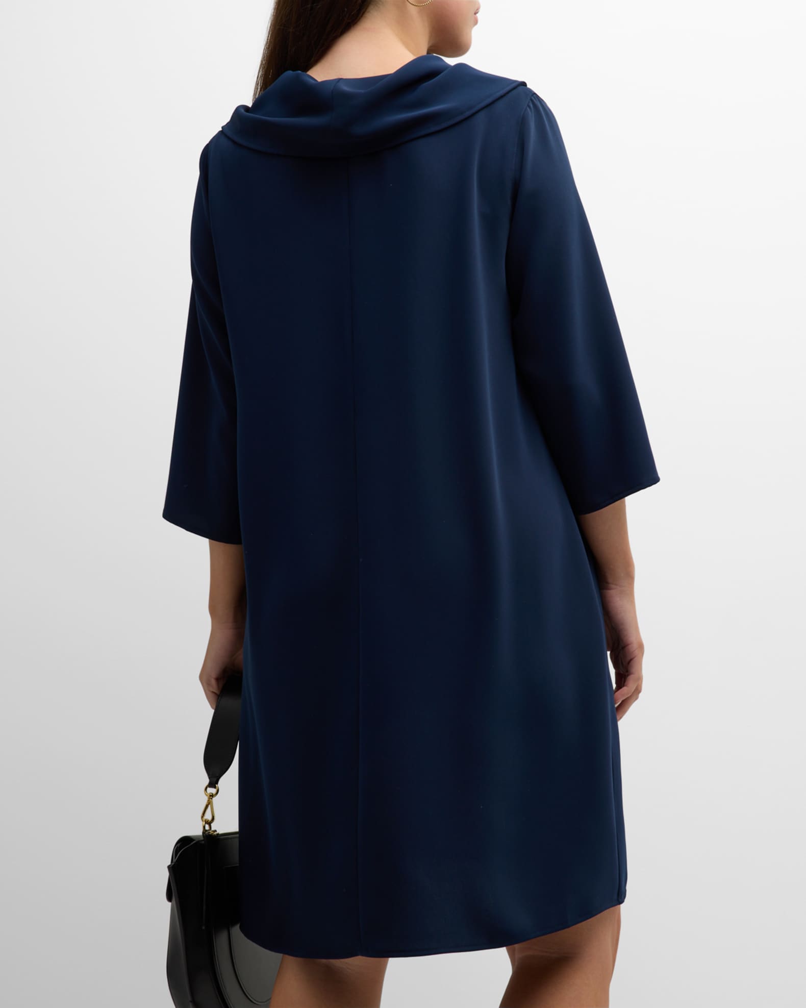Caroline Rose Plus Plus Size Matte Crepe Cowl Dress | Neiman Marcus