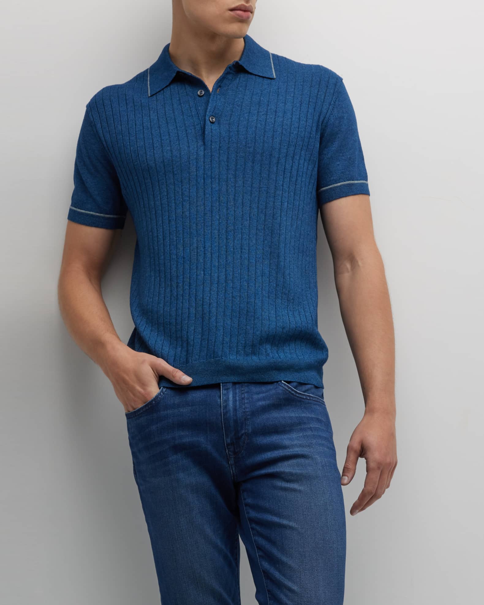 Joe's Jeans Men's Hugo Banlon Polo Shirt | Neiman Marcus