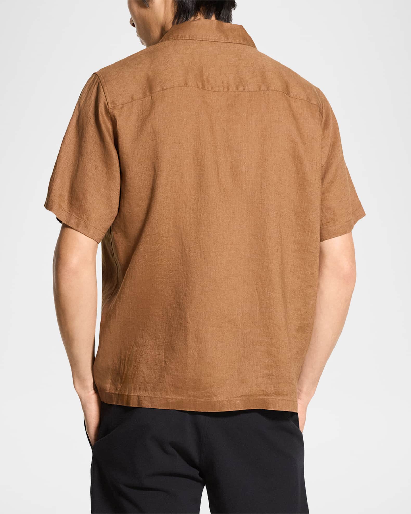 Men's Noll Linen Camp-Collar Shirt | Neiman Marcus