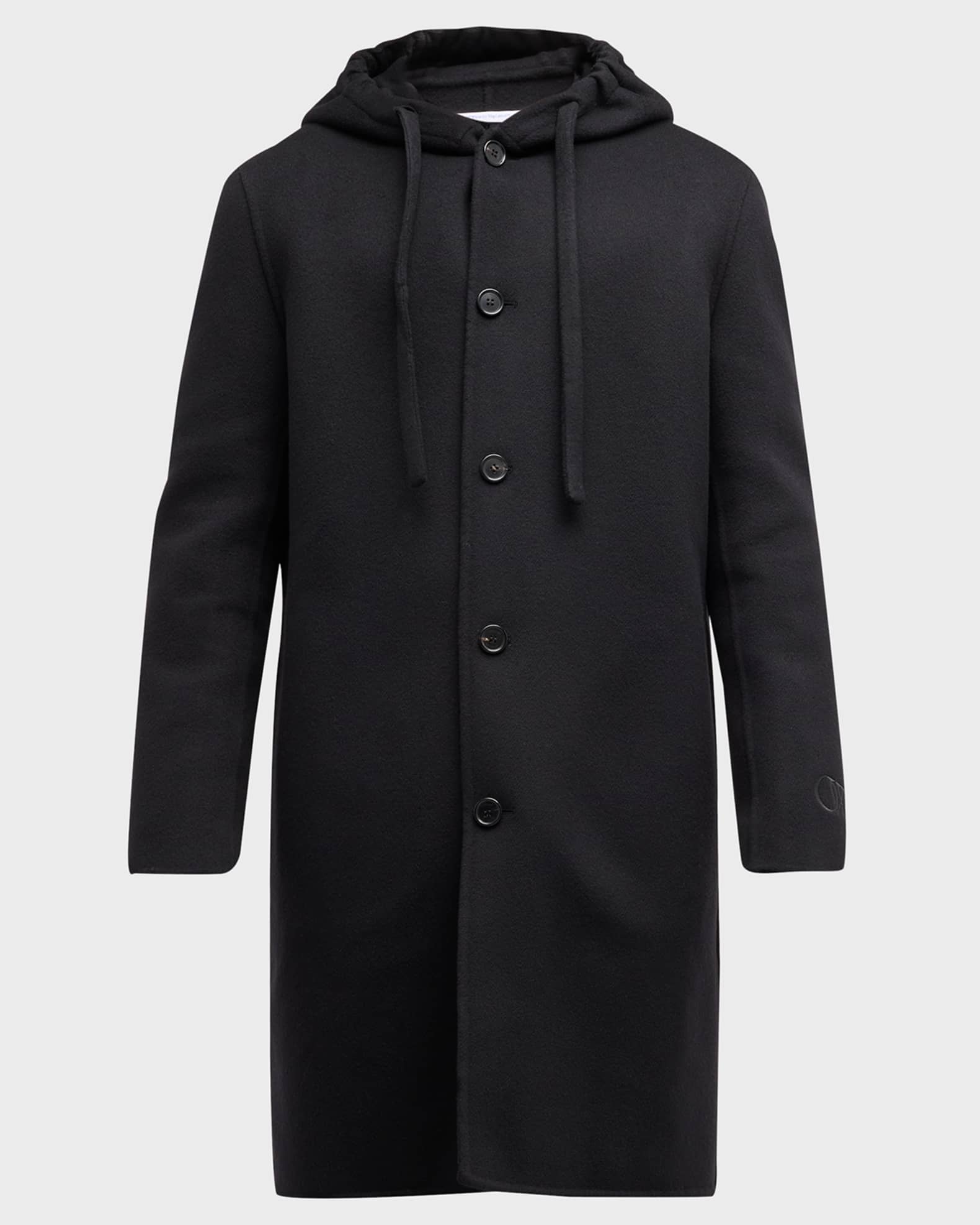 Off-White Men's Double-Sided Hooded Coat | Neiman Marcus