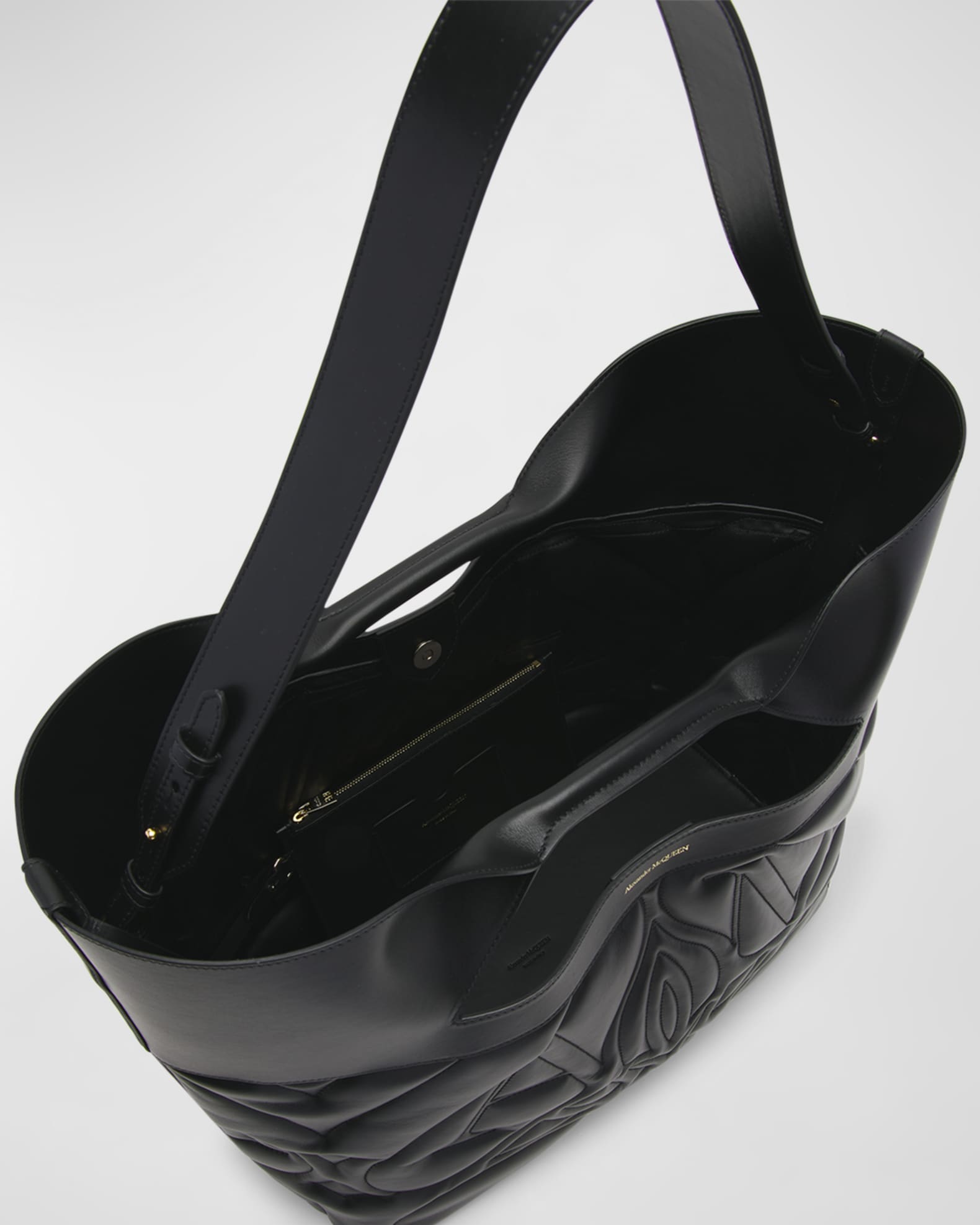 Alexander McQueen The Bow Medium Quilted Leather Top-Handle Bag | Neiman Marcus