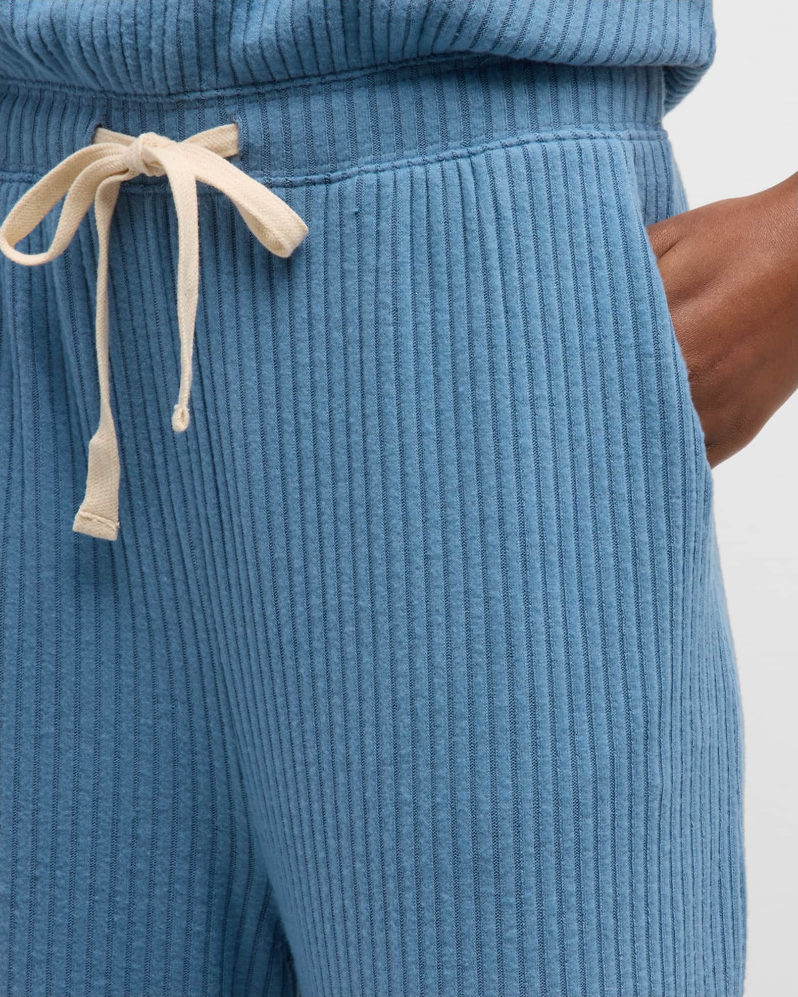 Spiritual Gangster Ballet Rib Wide-Leg Perfect Jumpsuit | Neiman Marcus