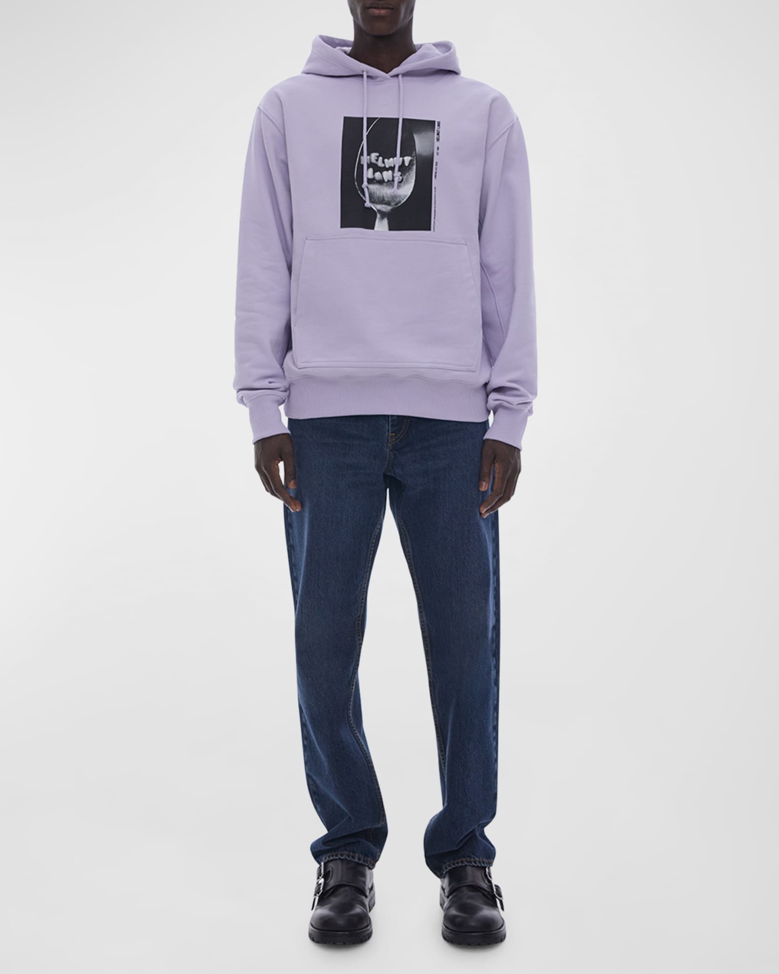Helmut Lang Men's Photographic Logo Hoodie | Neiman Marcus