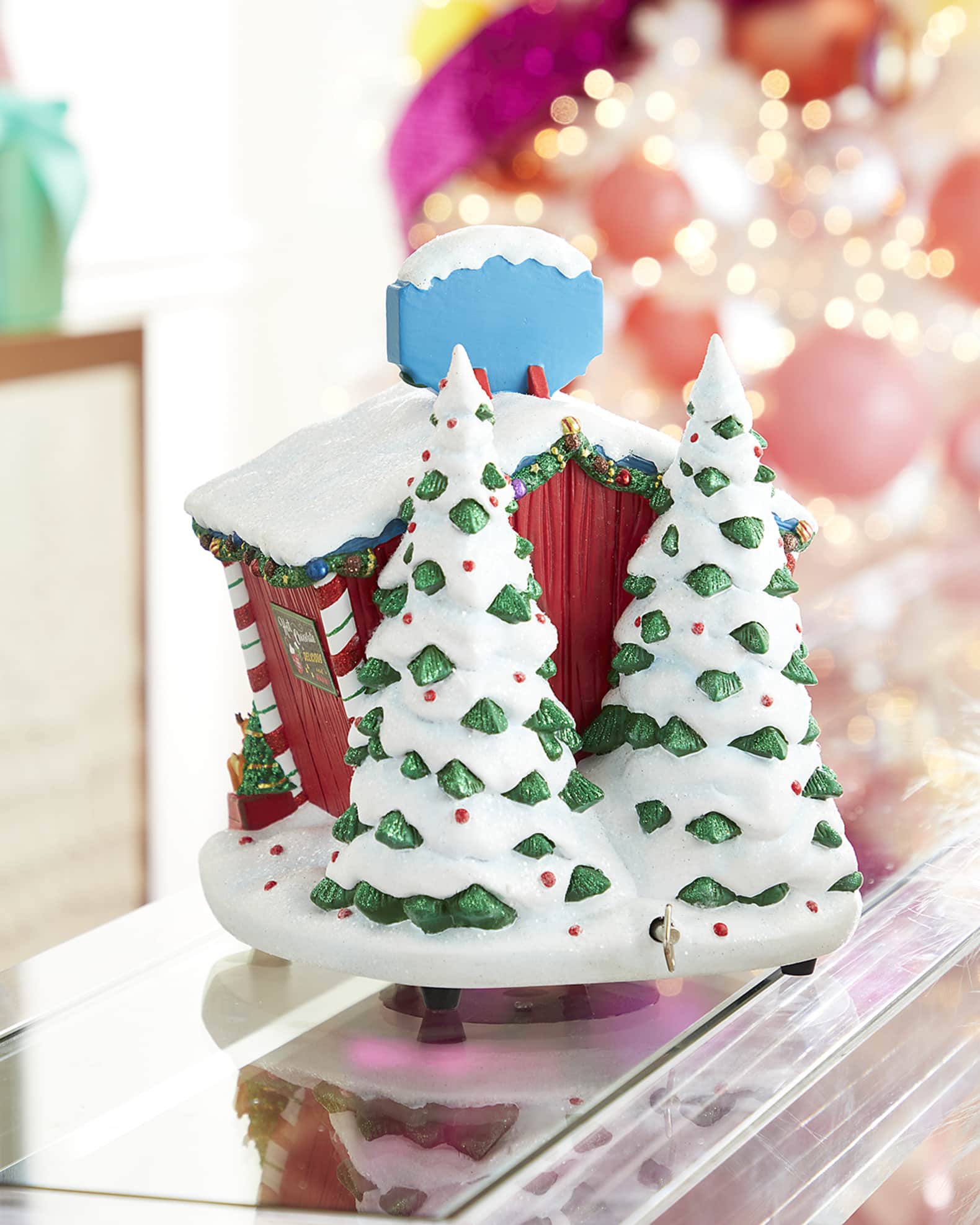 Christopher Radko Santas Cocoa Stand Snowglobe | Neiman Marcus