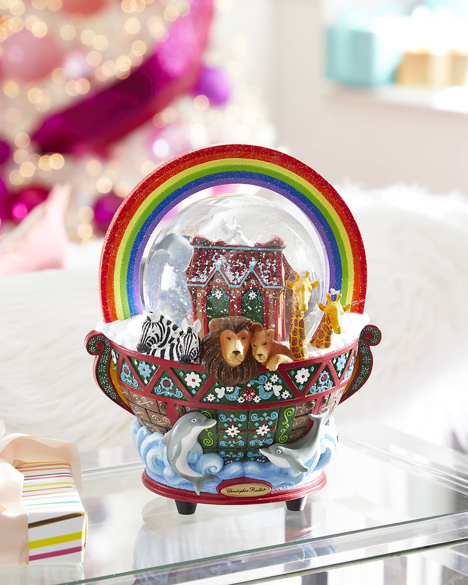 Christopher Radko Noah's Ark Christmas Snow Globe | Neiman Marcus