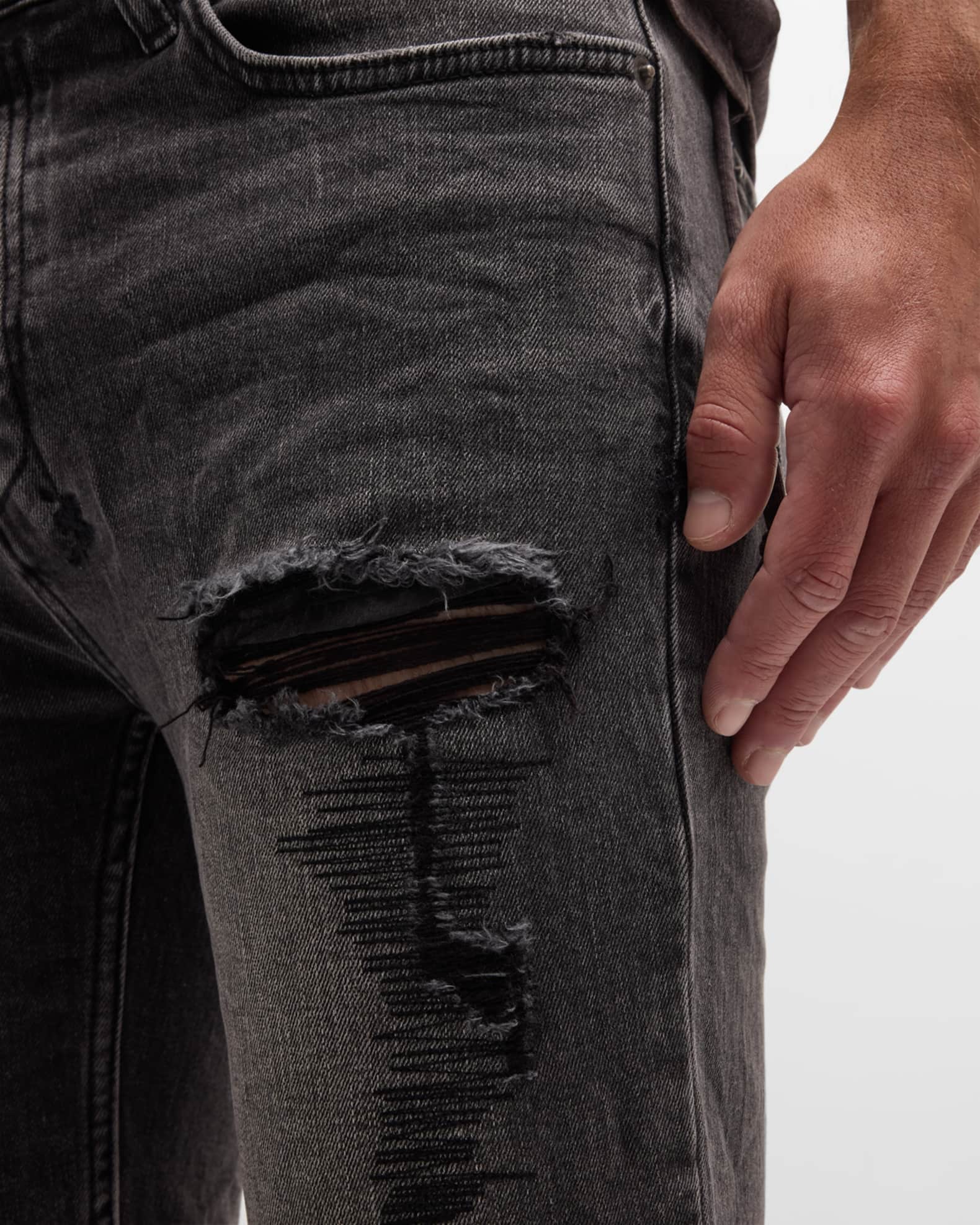 Ksubi Men's Van Winkle Angst Trashed Skinny Jeans | Neiman Marcus