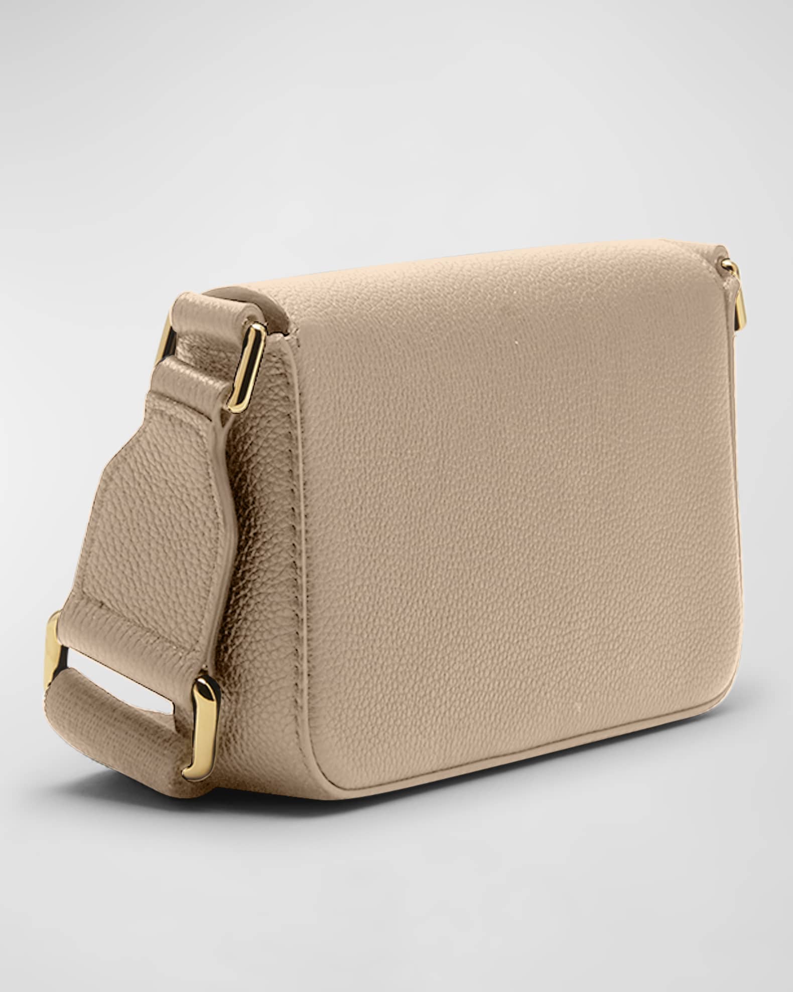 TOM FORD Tara Mini E/W Crossbosy in Grained Leather with Webbed Strap ...