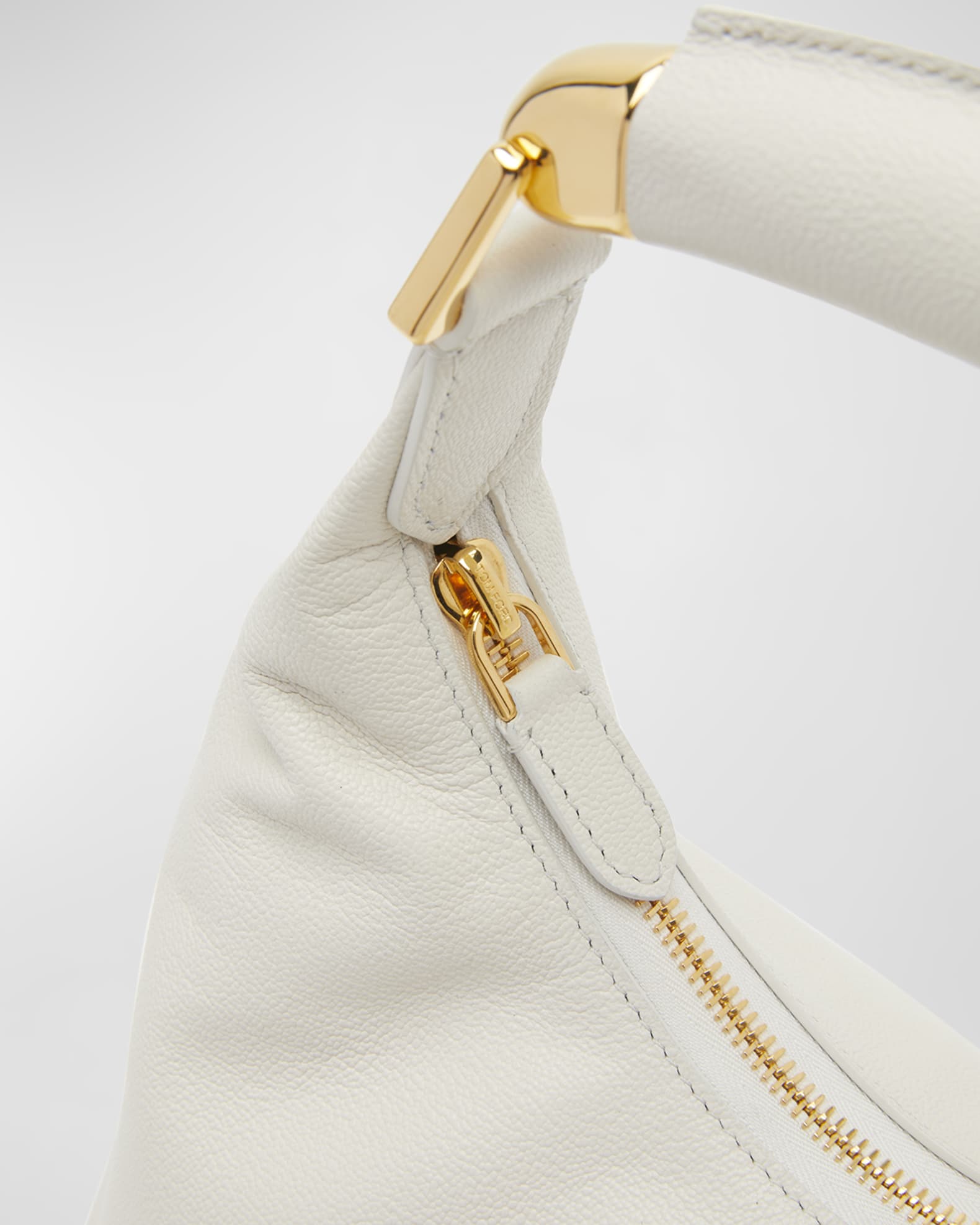 TOM FORD Bianca Small Hobo in Grained Leather | Neiman Marcus