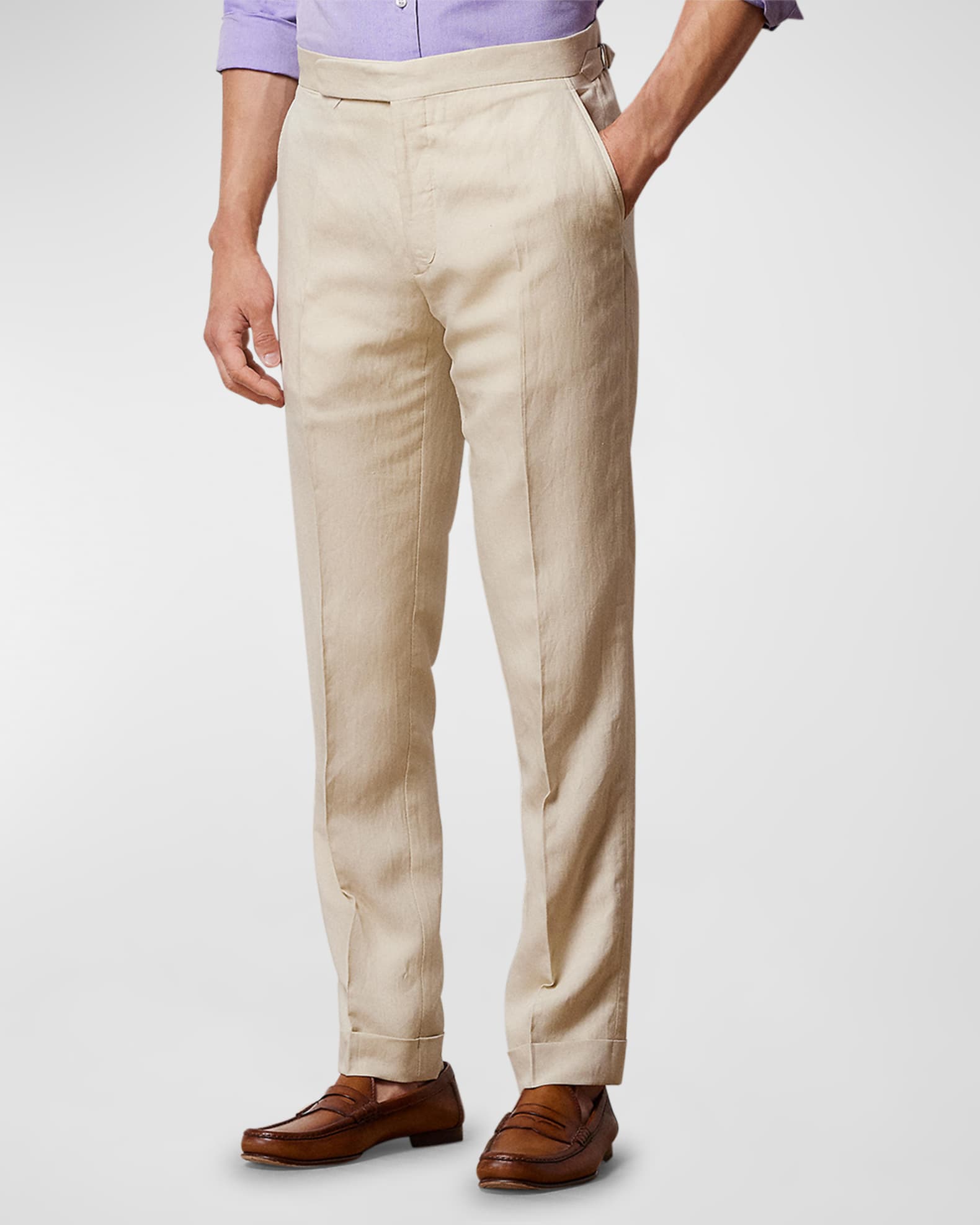 Ralph Lauren Purple Label Men's Gregory Hand-Tailored Linen-Silk ...