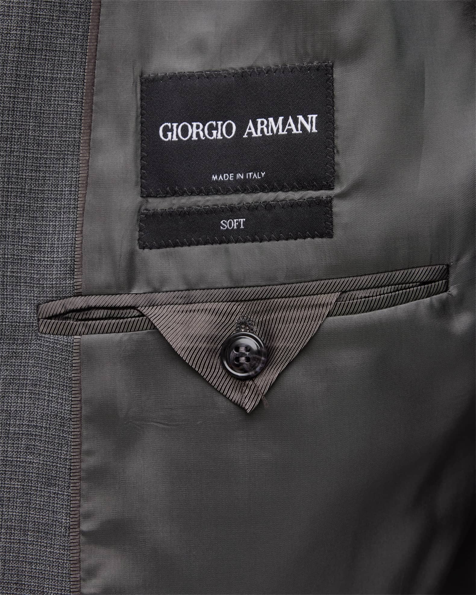 Giorgio Armani Men's Textured Wool Suit | Neiman Marcus