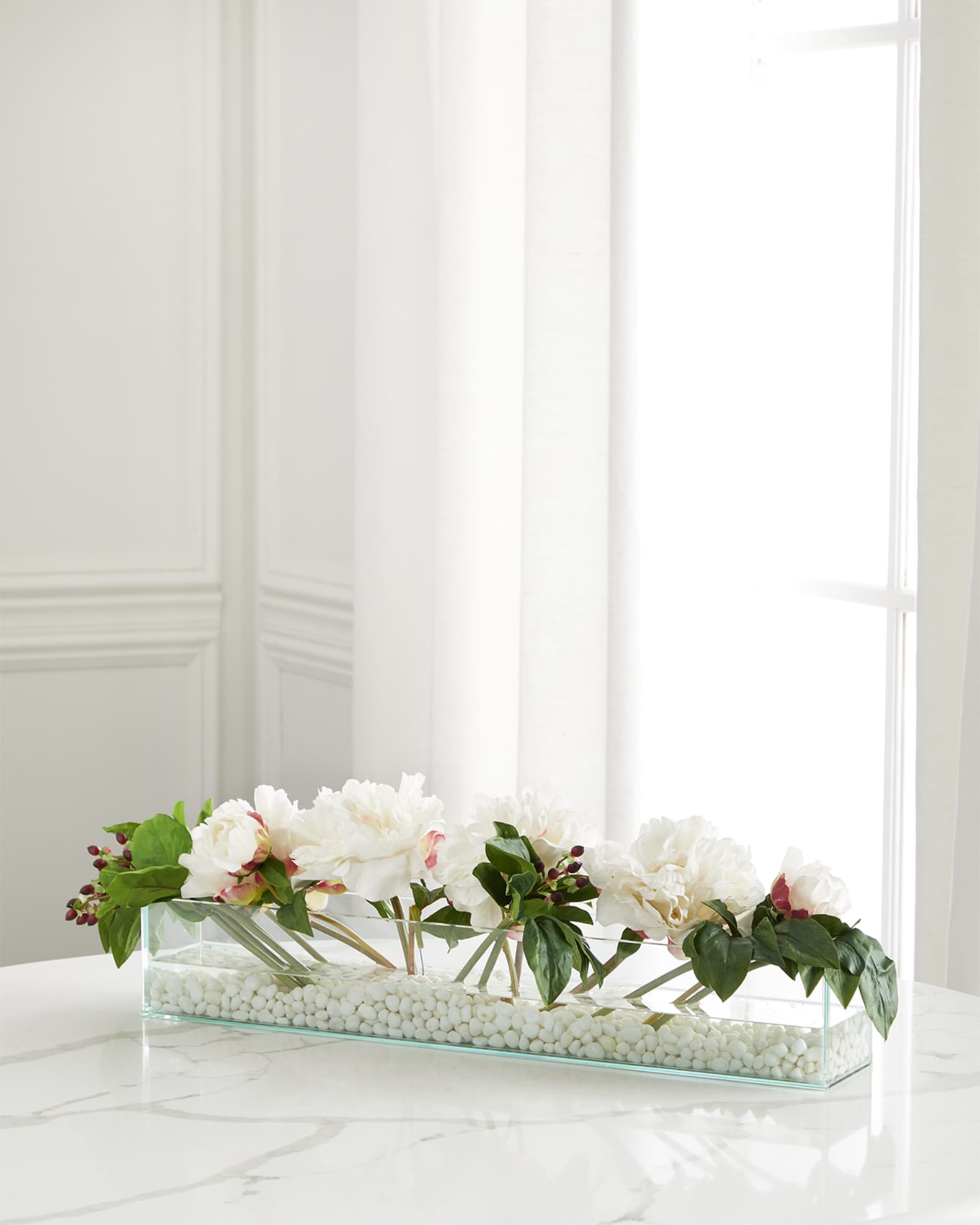 John-Richard Collection Peony Garden 24" Faux Floral Arrangement in ...