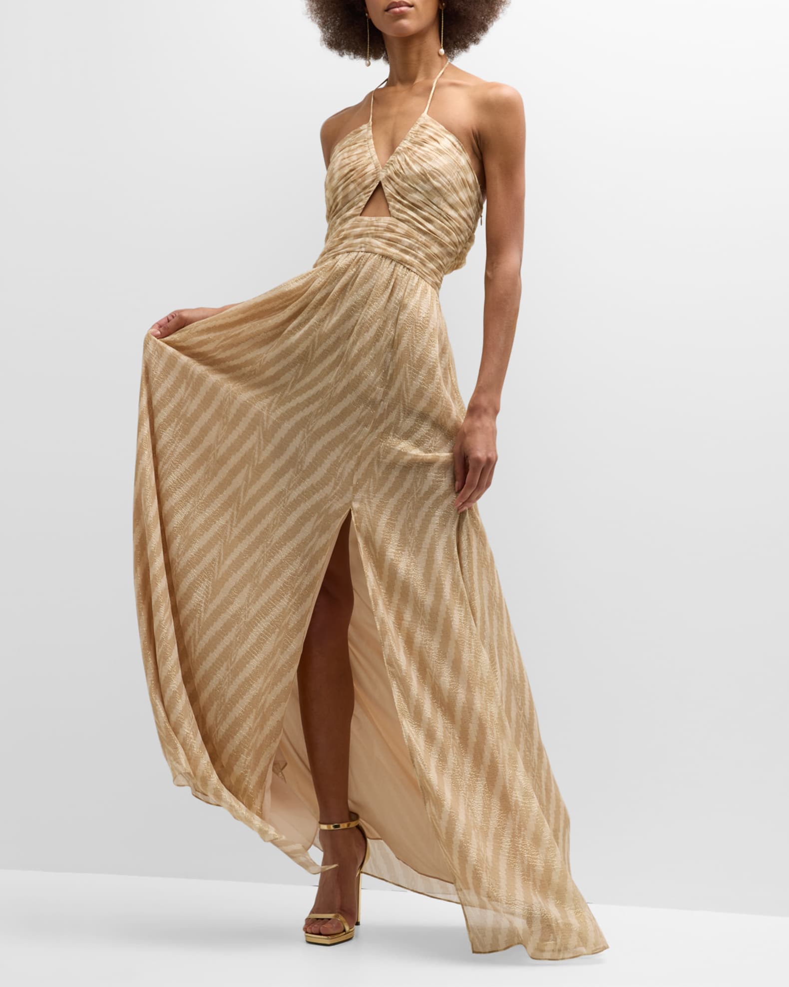 Ramy Brook Athena Halter Maxi Dress Neiman Marcus