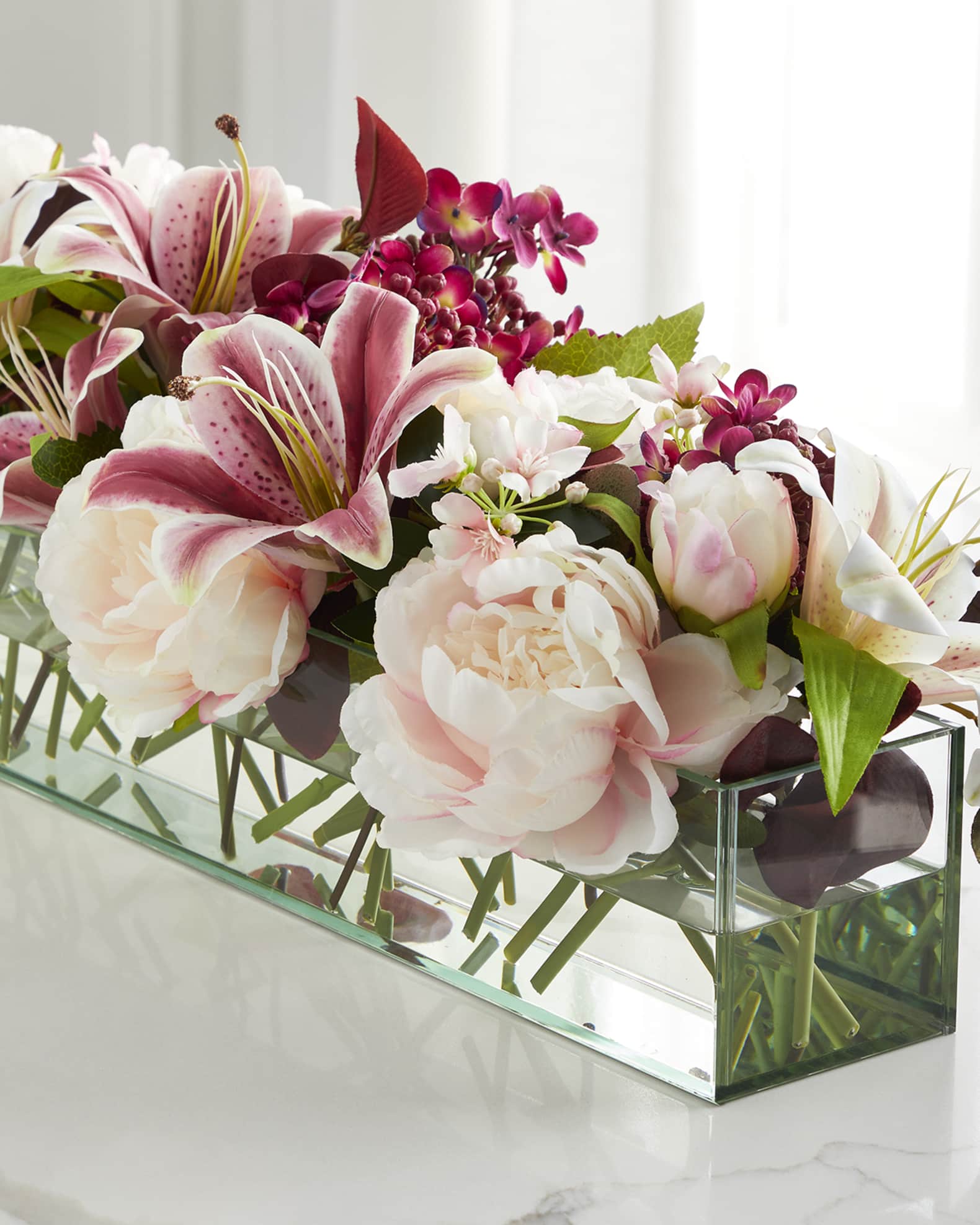 John-Richard Collection Pink Whisper Floral Arrangement | Neiman Marcus