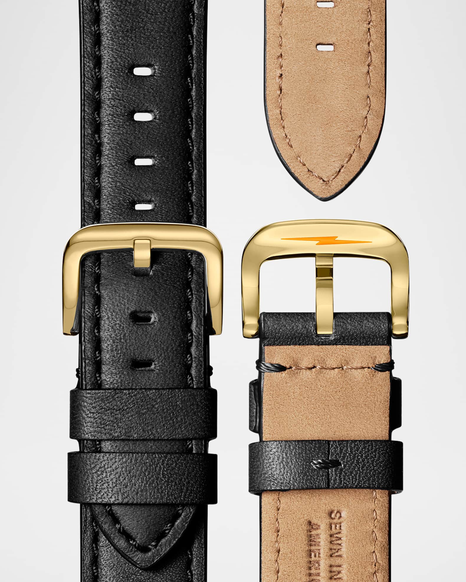 Shinola Runwell Automatic Leather Strap Watch, 45mm | Neiman Marcus