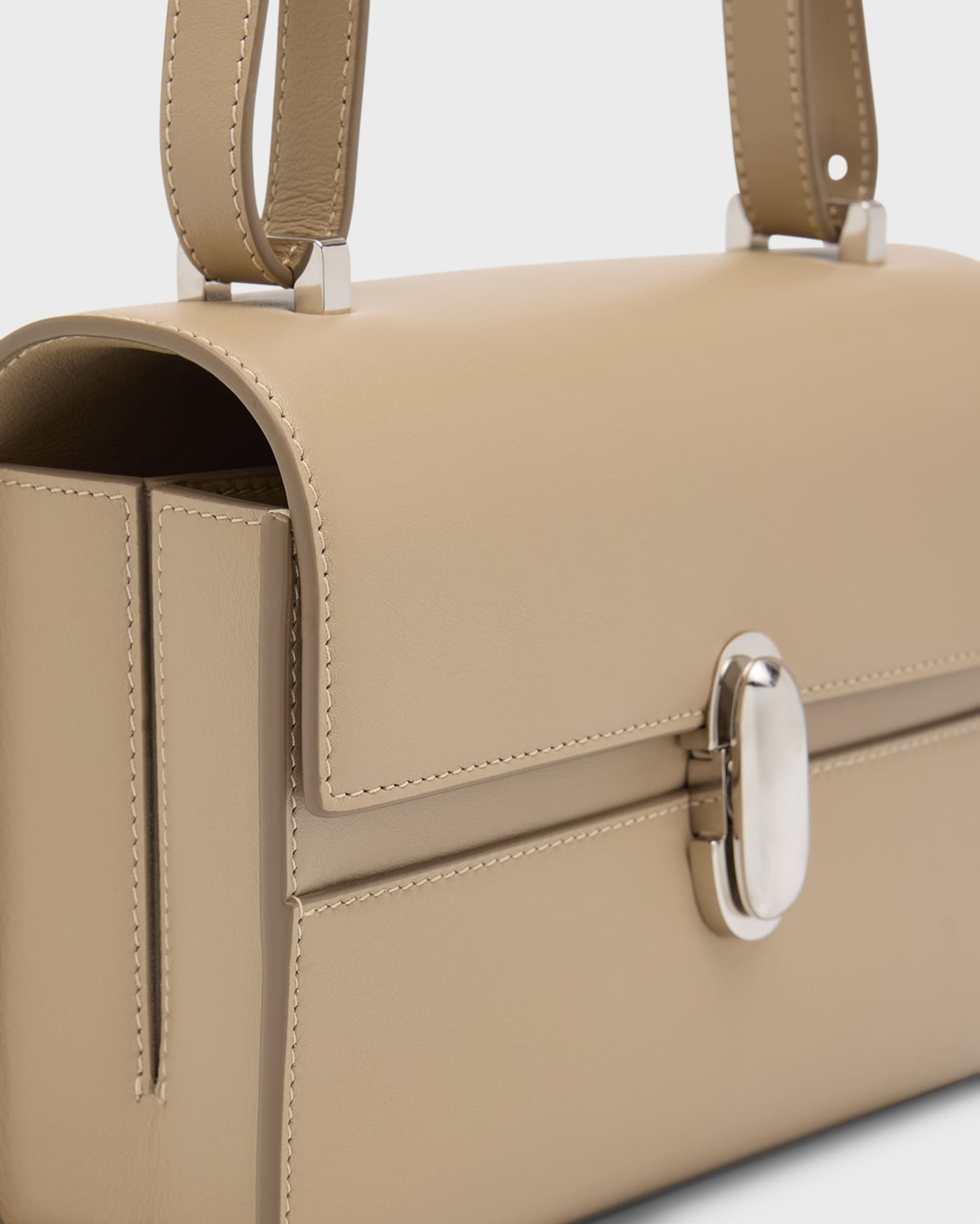 Savette Symmetry 19 Leather Top-Handle Bag | Neiman Marcus