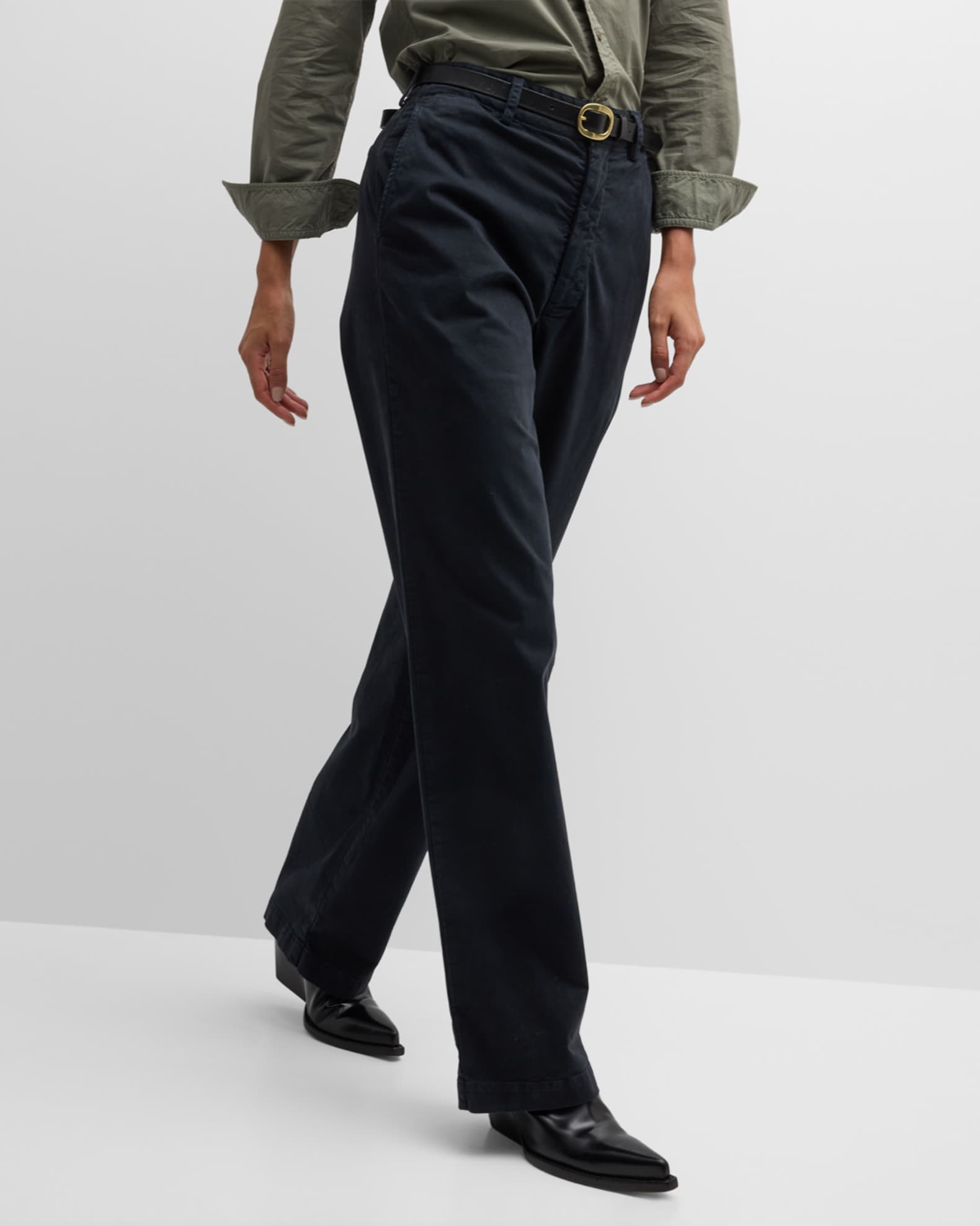 Nili Lotan Eliot Straight-Leg Boy Pants | Neiman Marcus