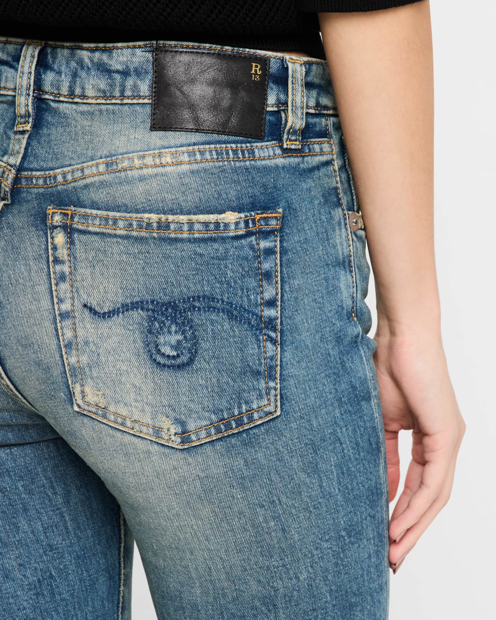 R13 Kick Fit Mid-Rise Jeans | Neiman Marcus