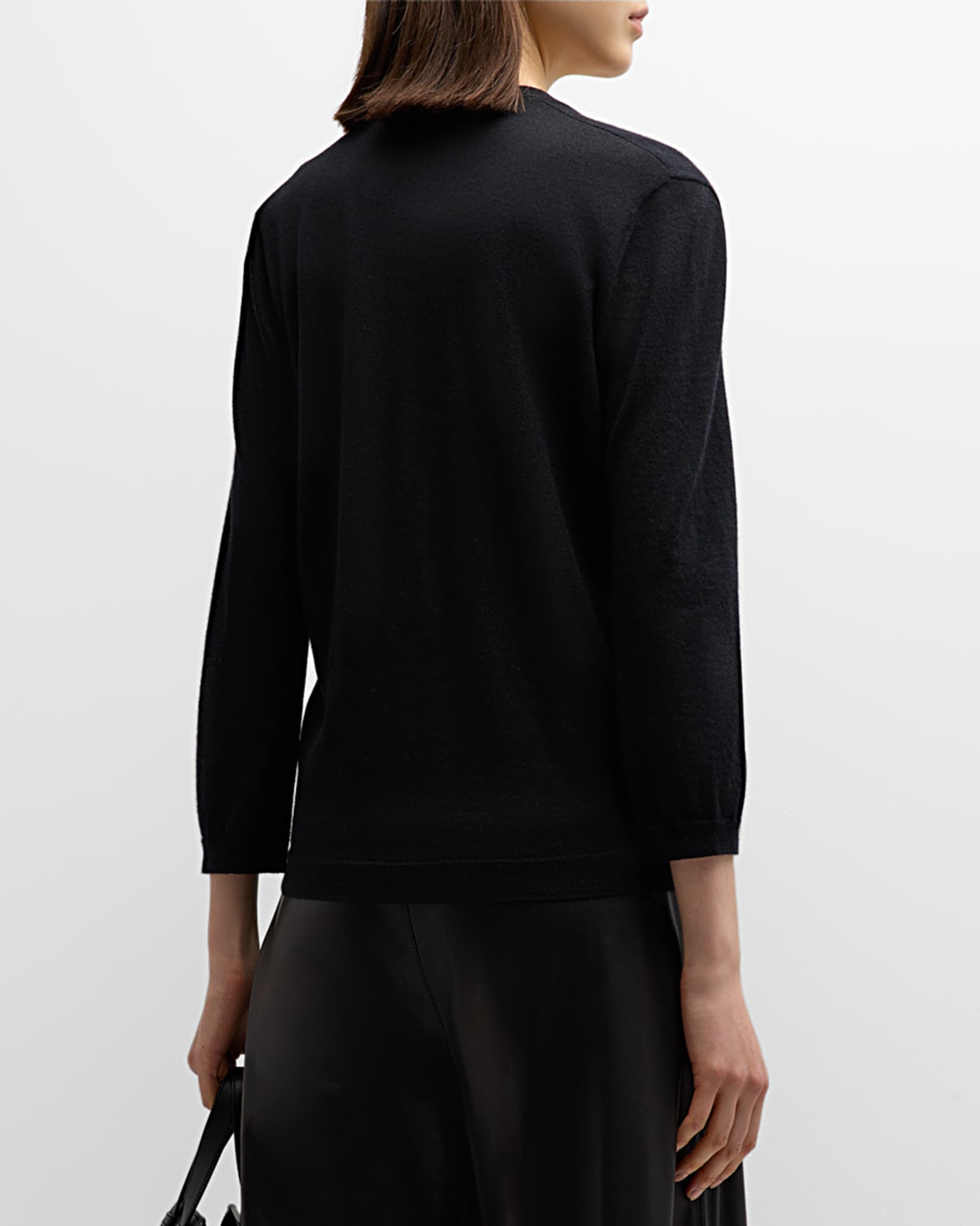 Neiman Marcus Cashmere Collection Cashmere Superfine Button-Front ...