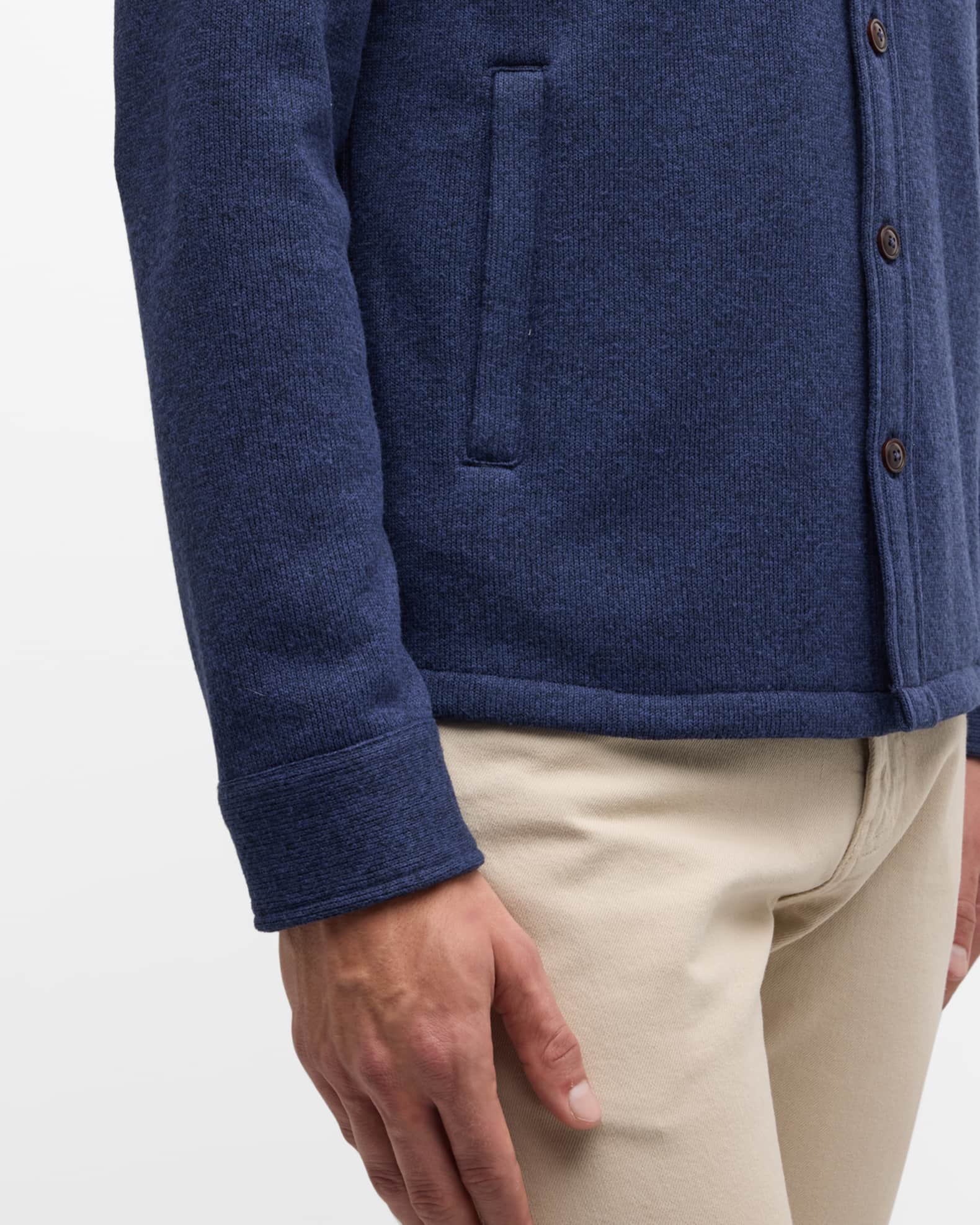 Peter Millar Men's Crown Fleece Shirt Jacket | Neiman Marcus