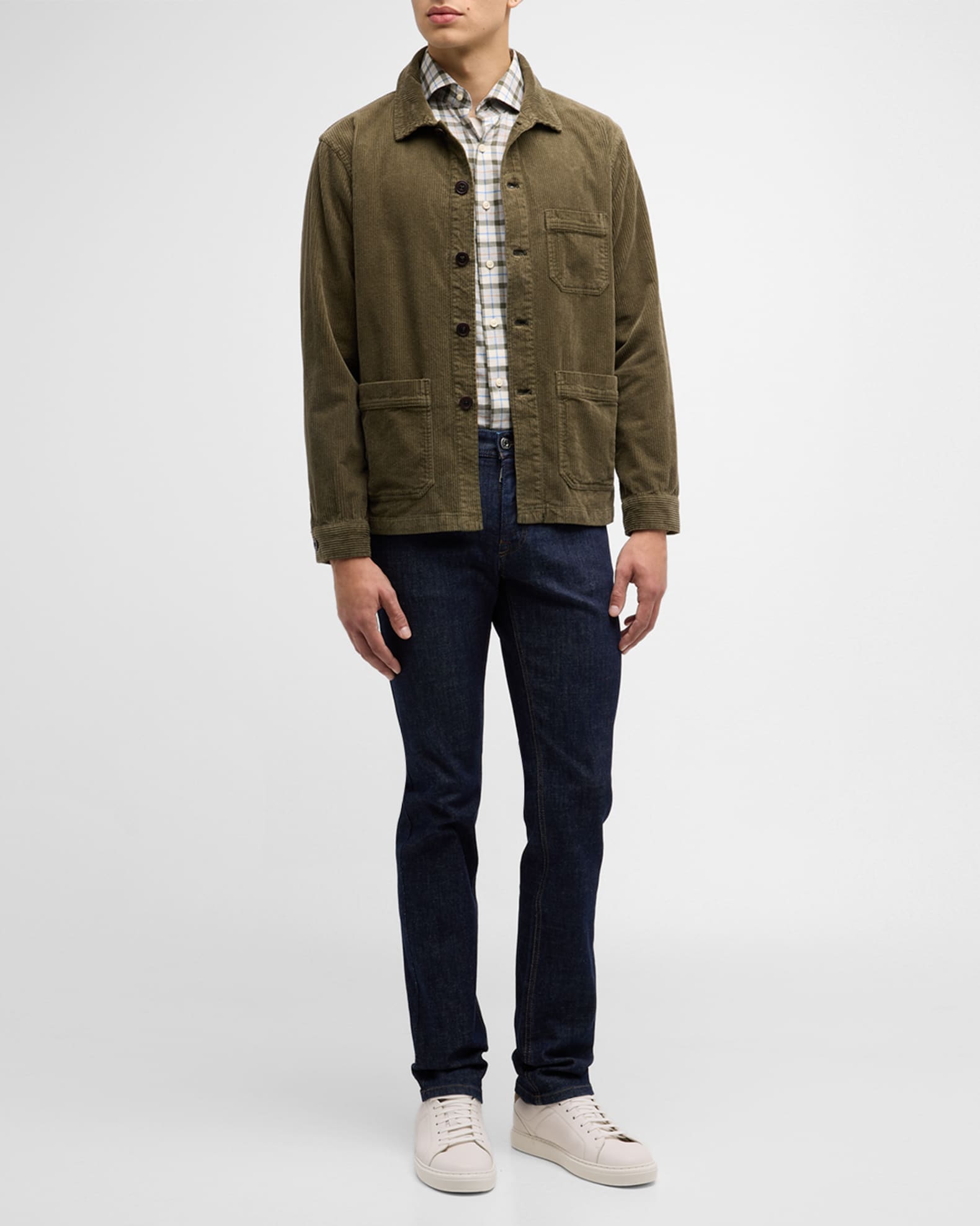 Peter Millar Men's Corduroy Chore Coat | Neiman Marcus