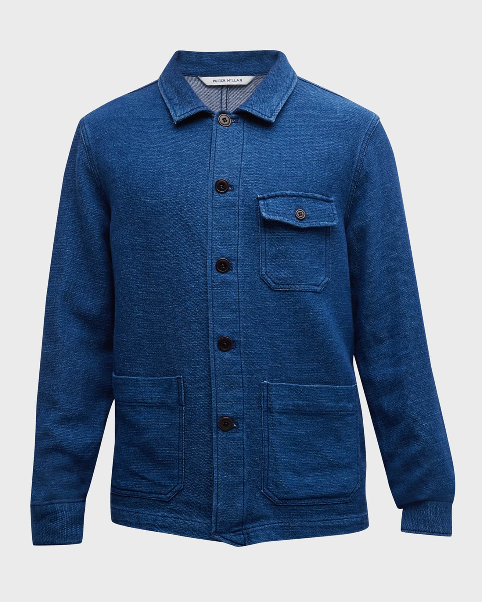 Peter Millar Men's Denim Chore Coat | Neiman Marcus